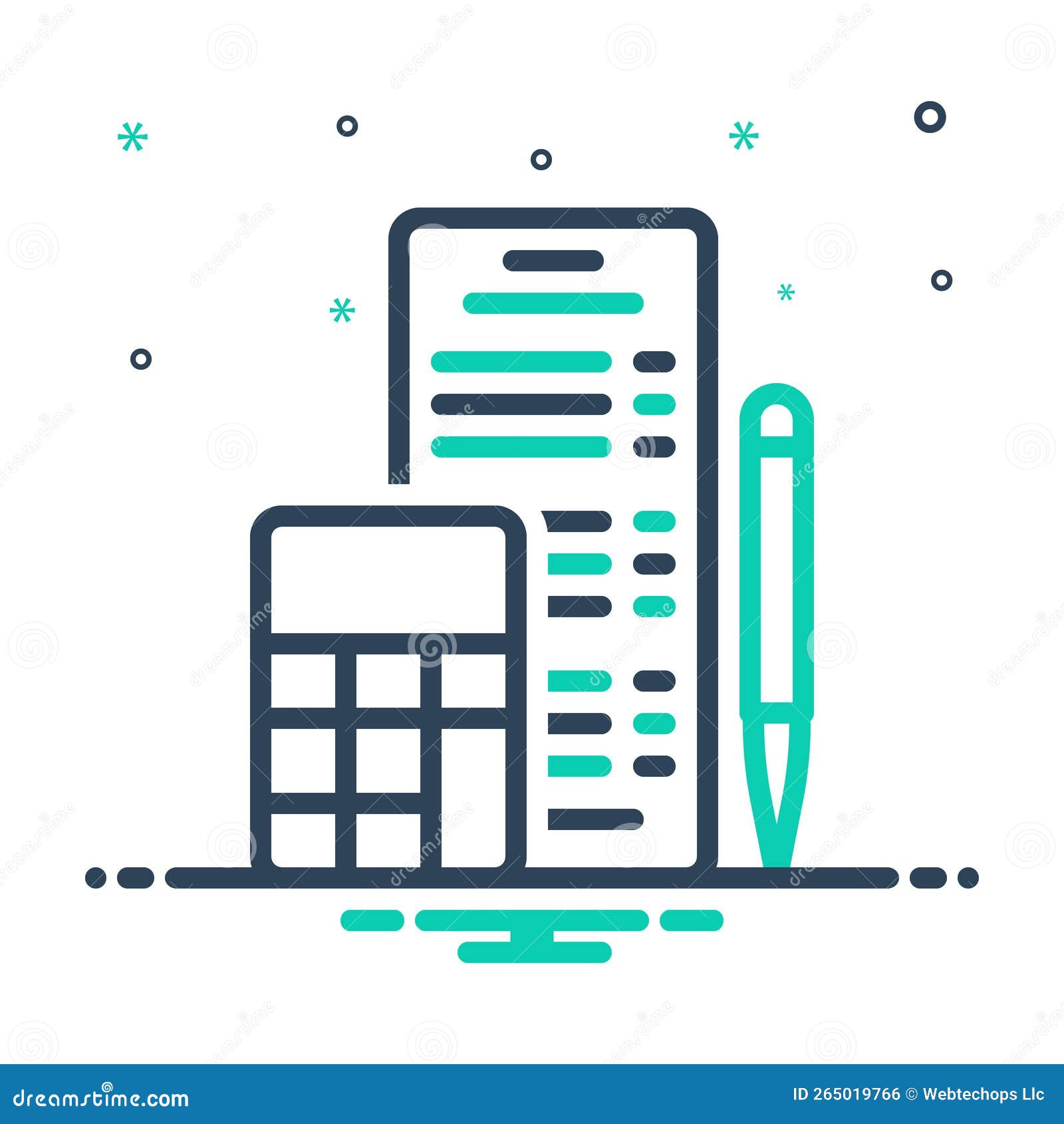 Mix Icon for Totals, Entire and Complete Stock Vector - Illustration of ...