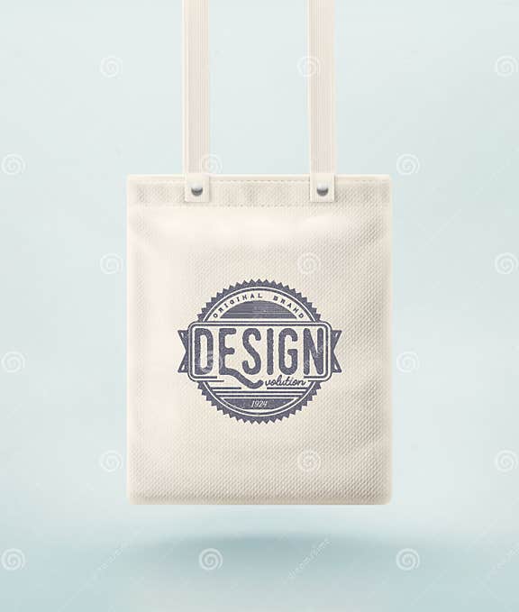 Tote Bag stock vector. Illustration of material, natural - 55630550