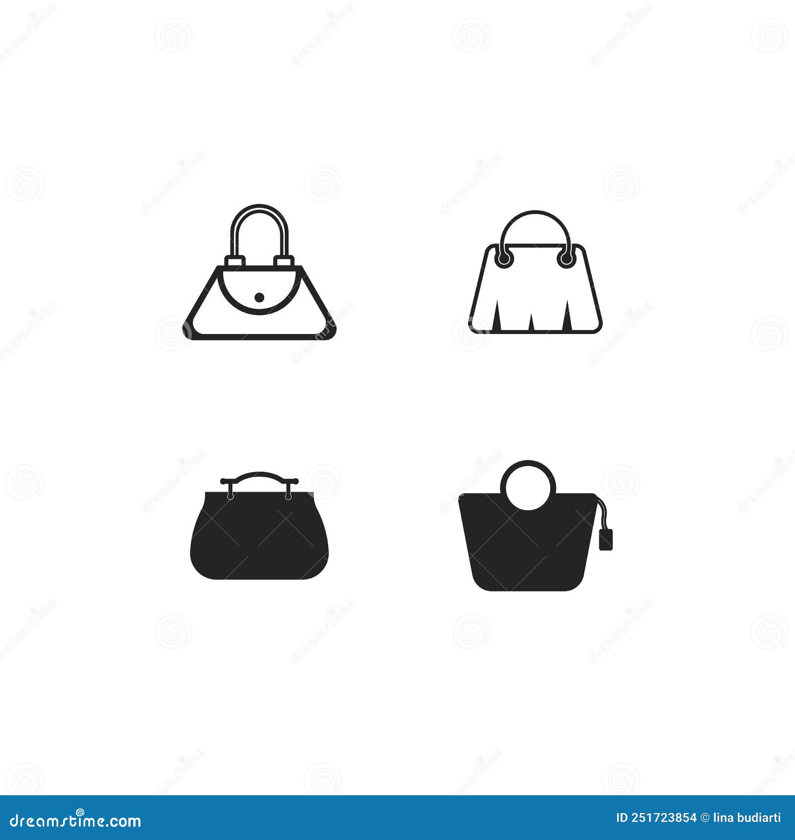 Tote bag icon stock vector. Illustration of gift, packaging - 251723854