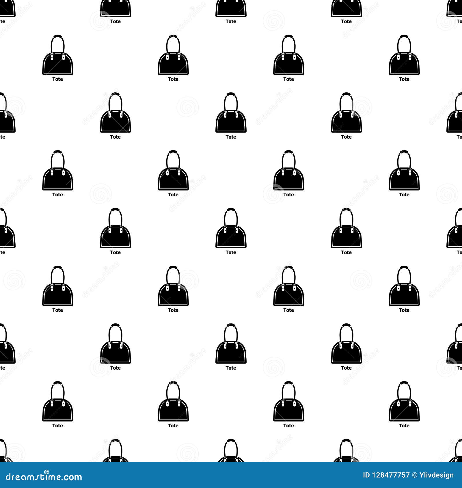 Tote Bag Pattern Vector Seamless Stock Vector - Illustration of pattern ...