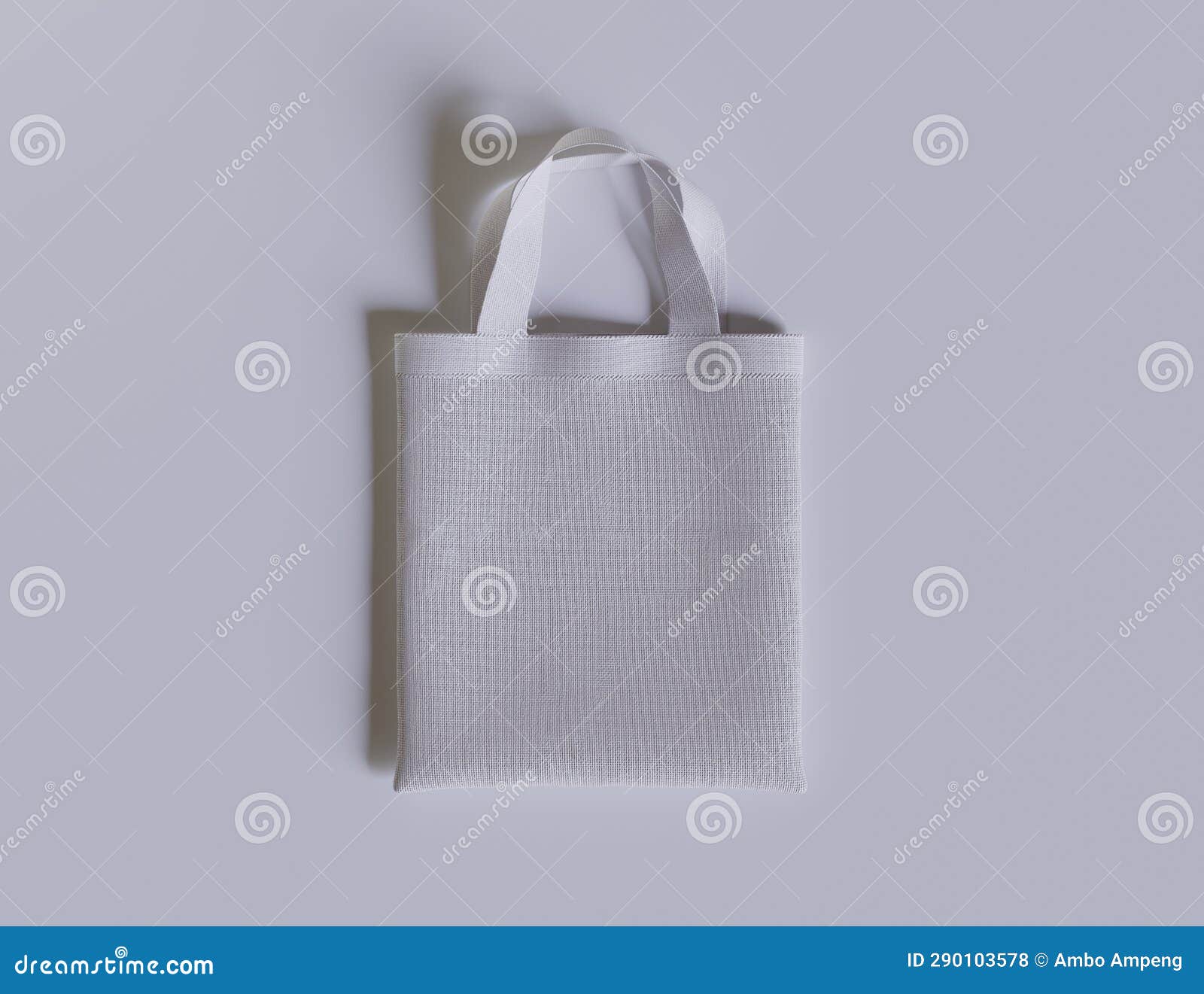 Tote Bag White Color and Realistic Texture Rendering 3D Stock ...