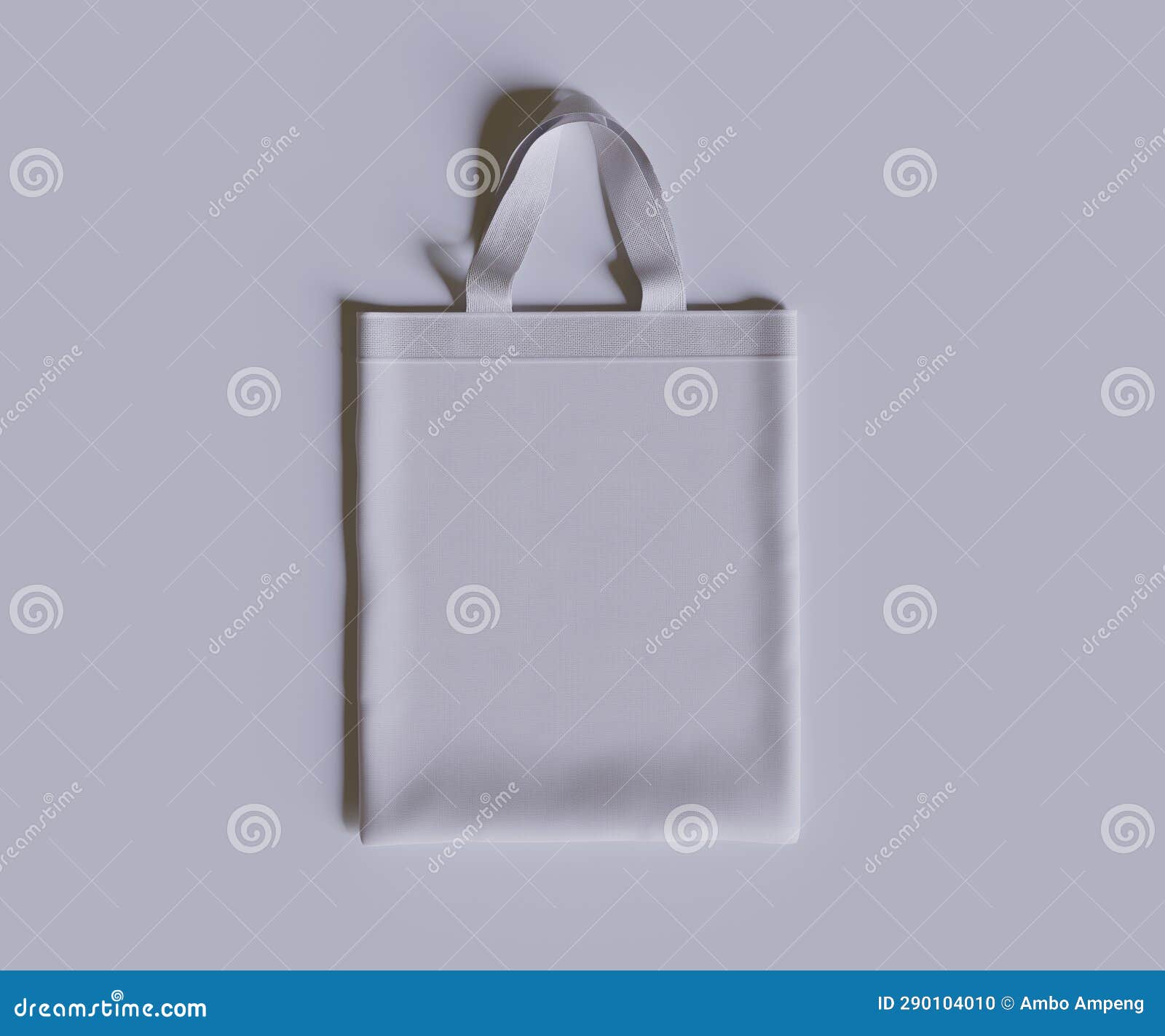 Tote Bag White Color and Realistic Texture Rendering 3D Stock ...