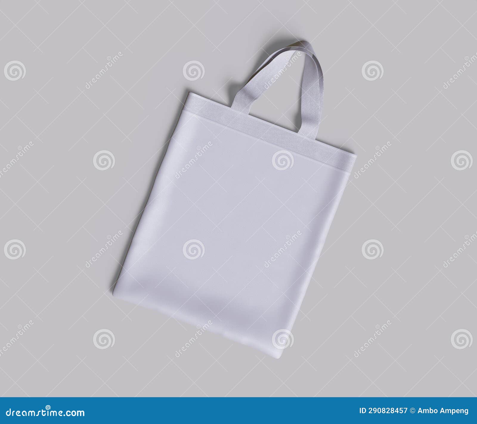 Tote Bag White Color and Realistic Texture Rendering 3D Stock ...