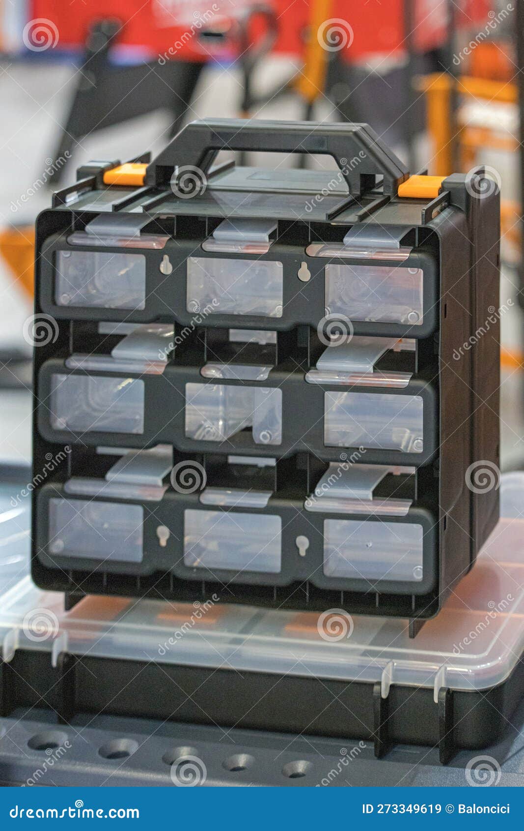 Tote Tray Parts Organizer stock image. Image of portable - 273349619
