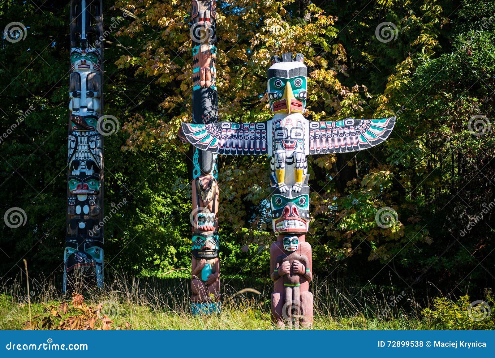 Totem Colourful fotografia stock. Immagine di britannico - 72899538