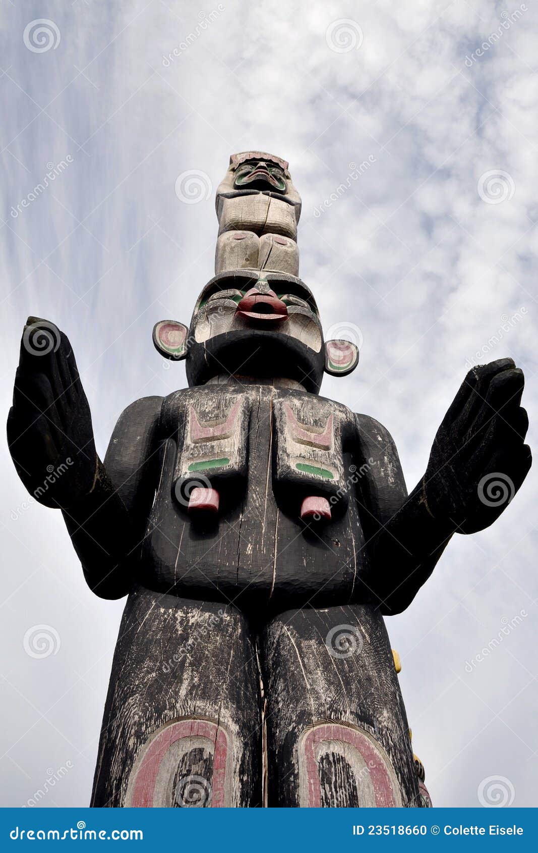 Totem Guarding the Spirits stock photo. Image of aboriginal - 23518660