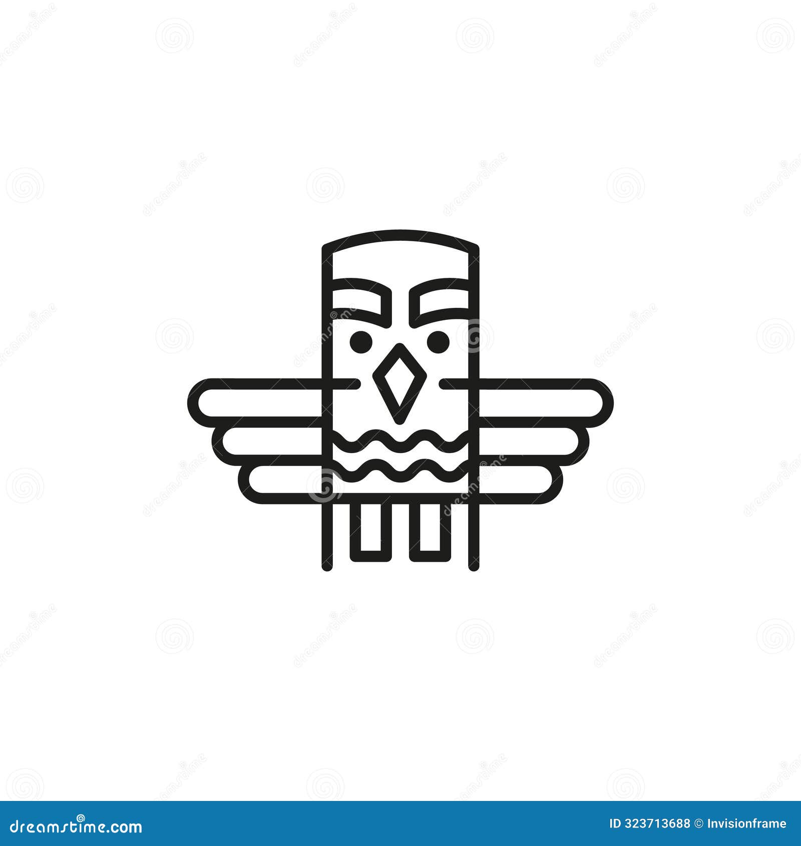 Totem Icon stock vector. Illustration of ritual, icon - 323713688