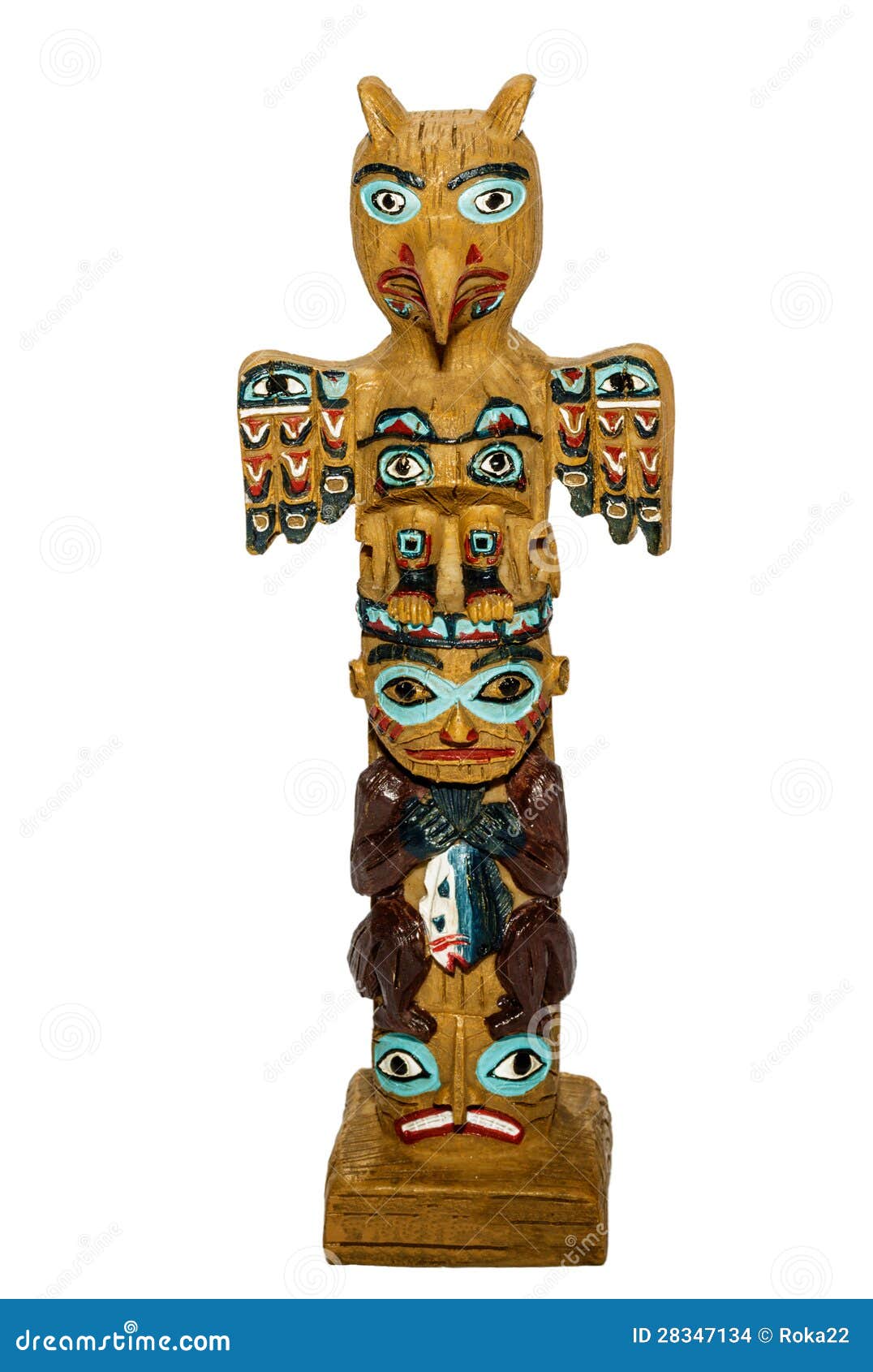 Totem Isolated On White Background Stock Images - Image: 28347134