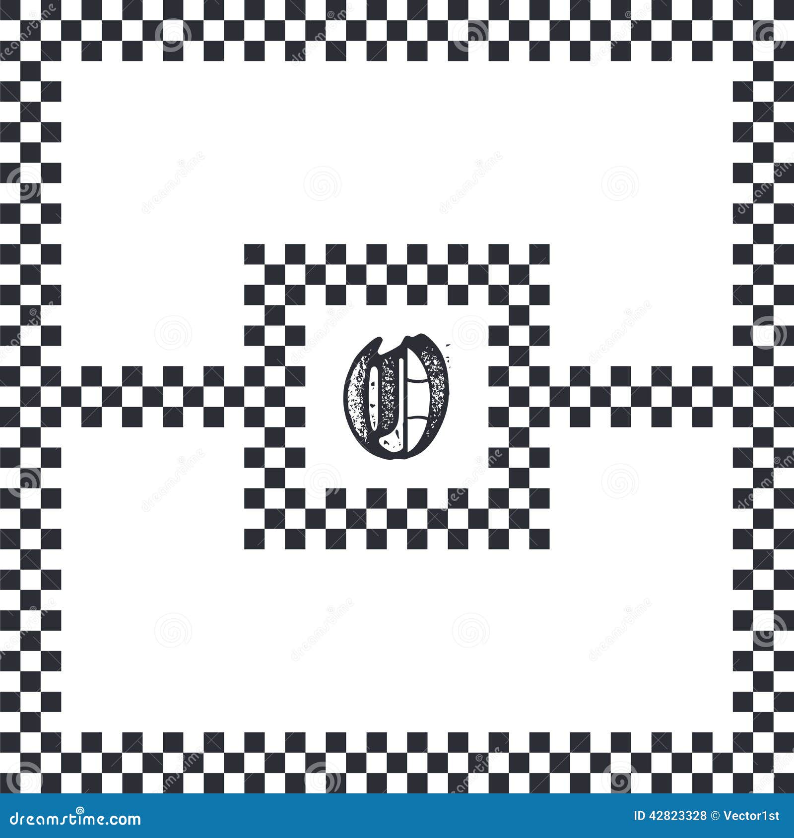 Totem line native art stock vector. Illustration of native - 42823328