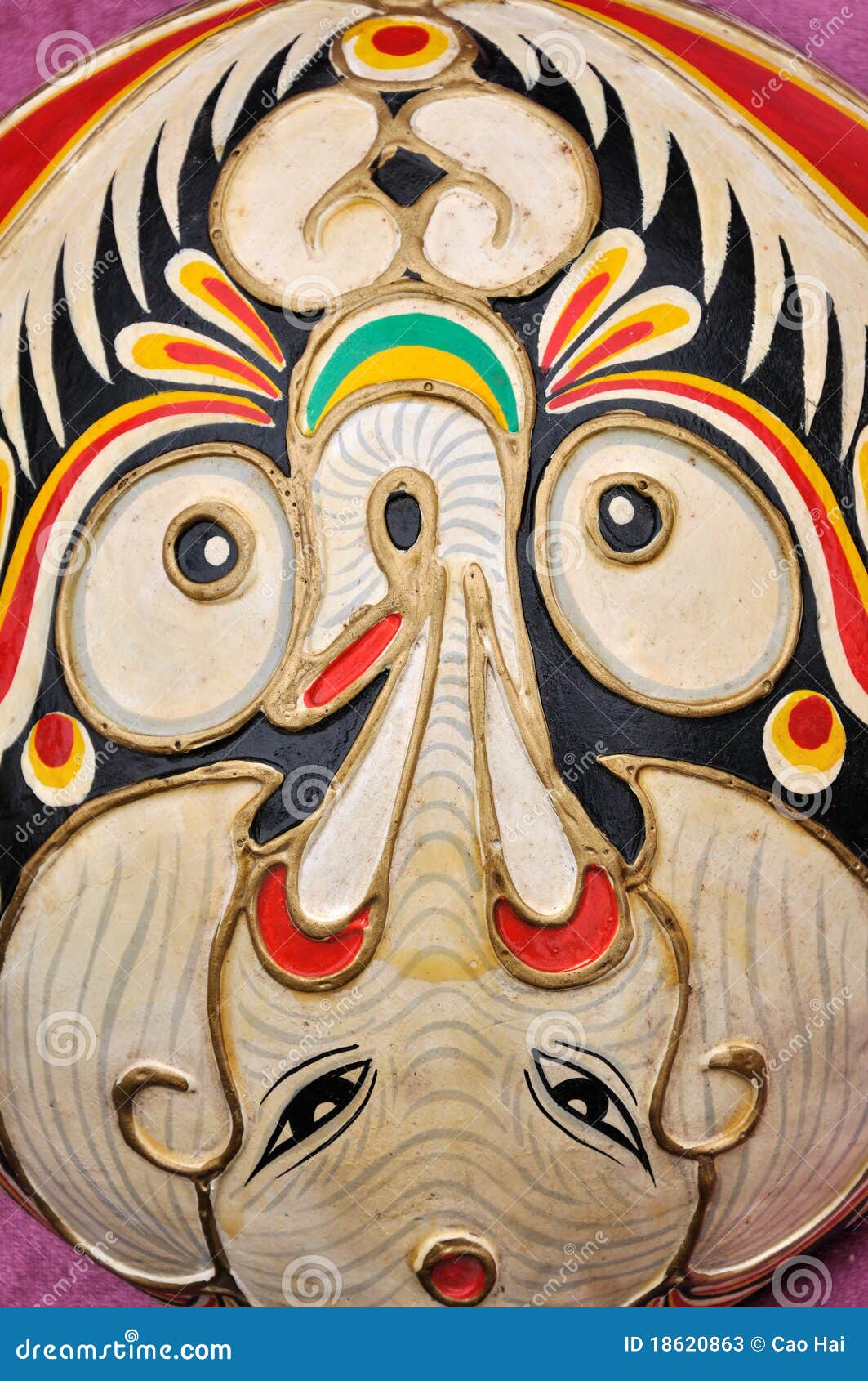 Totem Pattern in Chinese Western Area Stock Image - Image of local ...