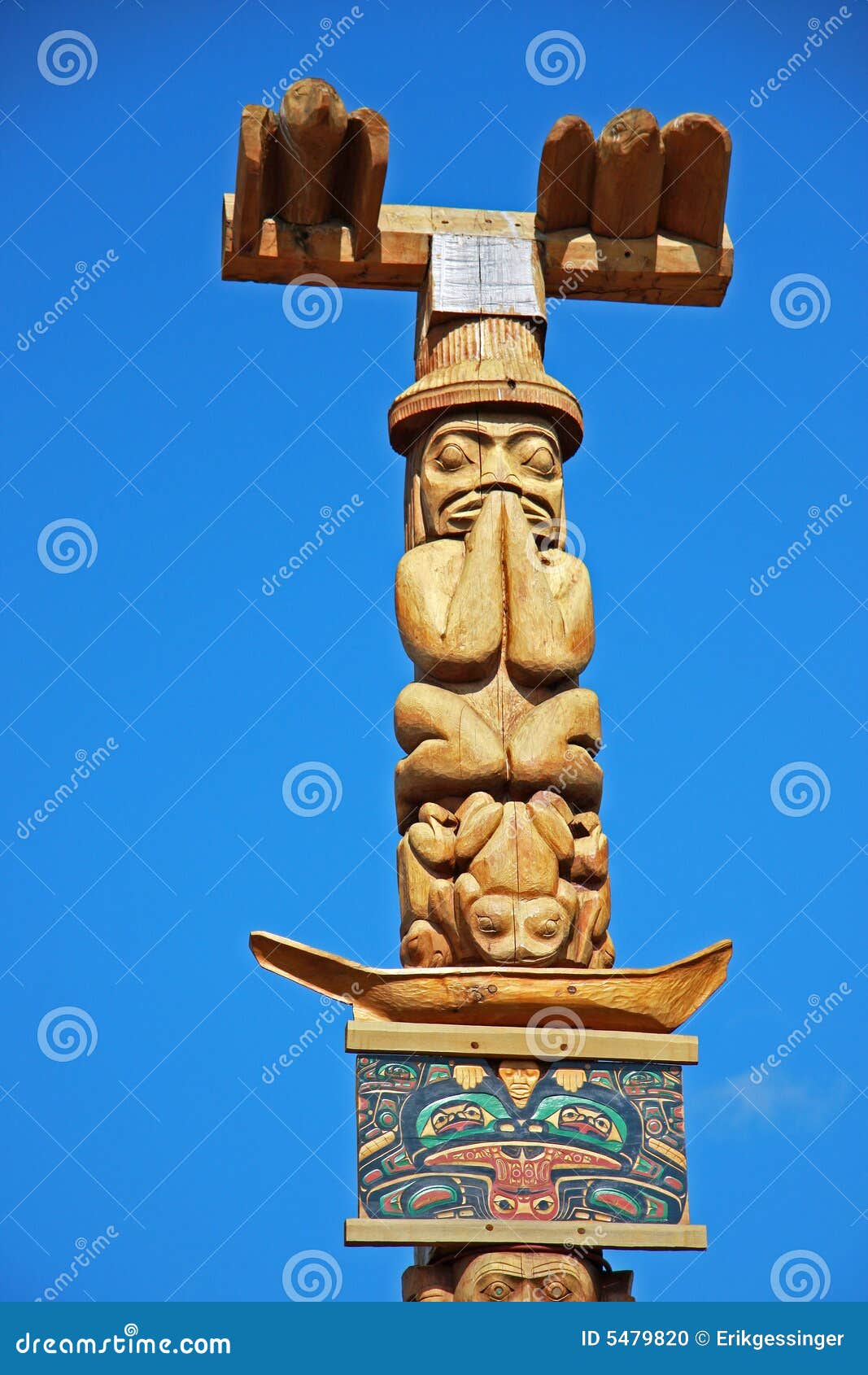 Totem Pole stock photo. Image of totem, tradition, ritual - 5479820