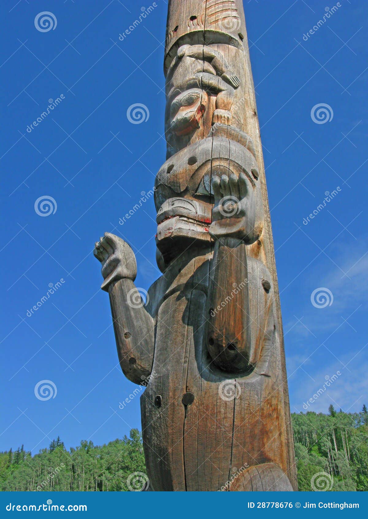 Totem Pole Carvings stock photo. Image of artistic, festival - 28778676