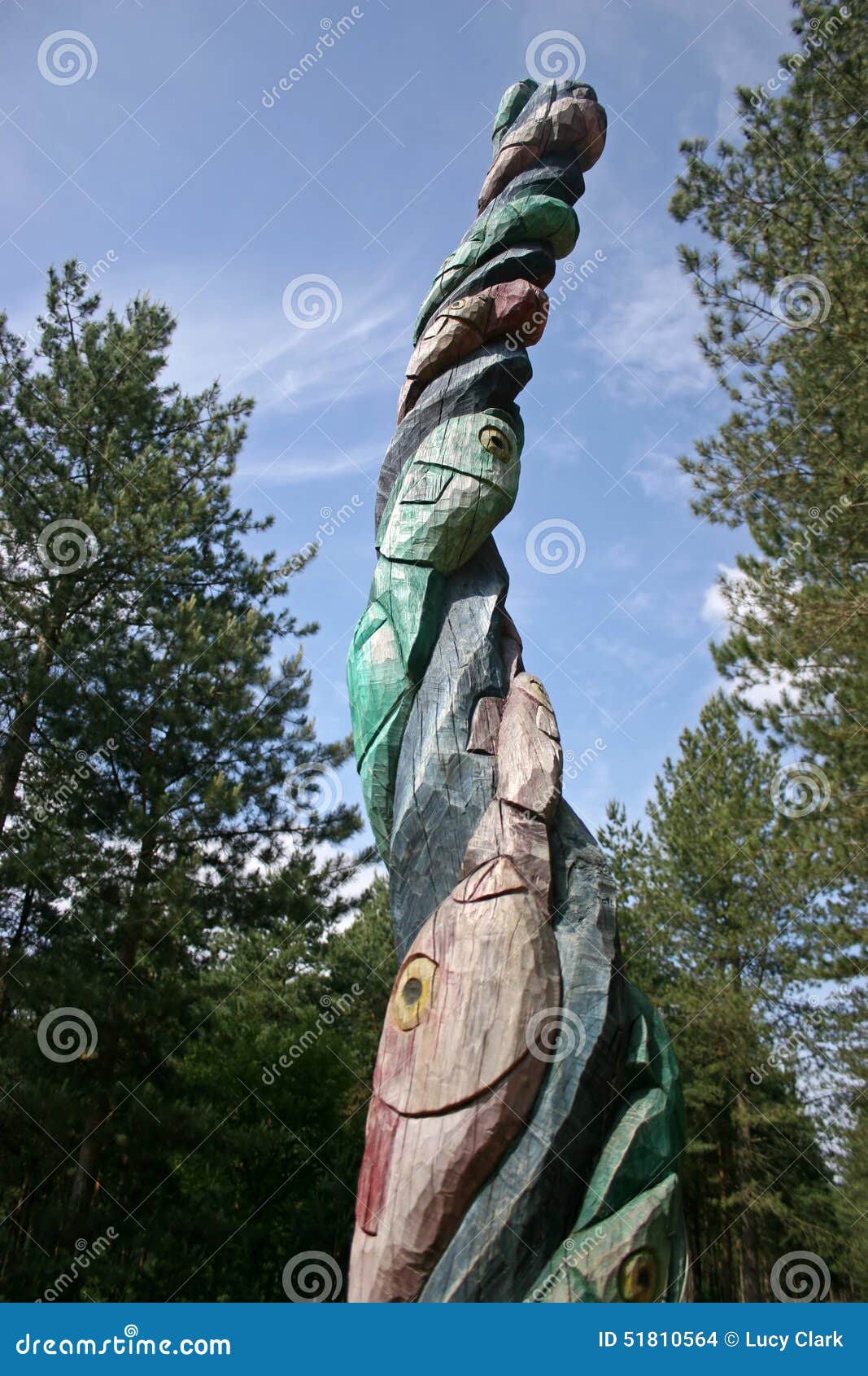 Totem Pole stock photo. Image of native, tribal, pole - 51810564