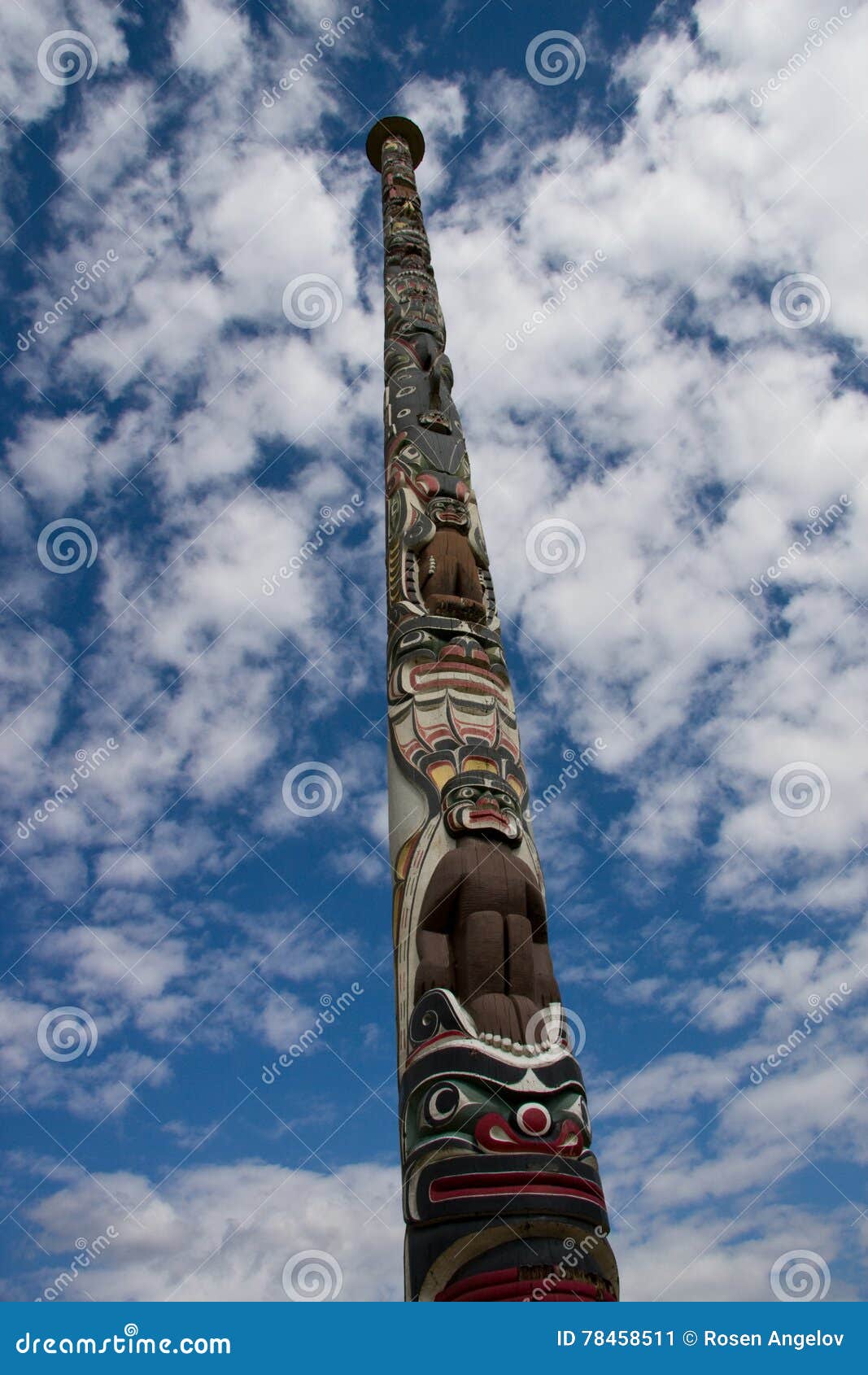 Totem pole stock image. Image of detail, beautiful, england - 78458511