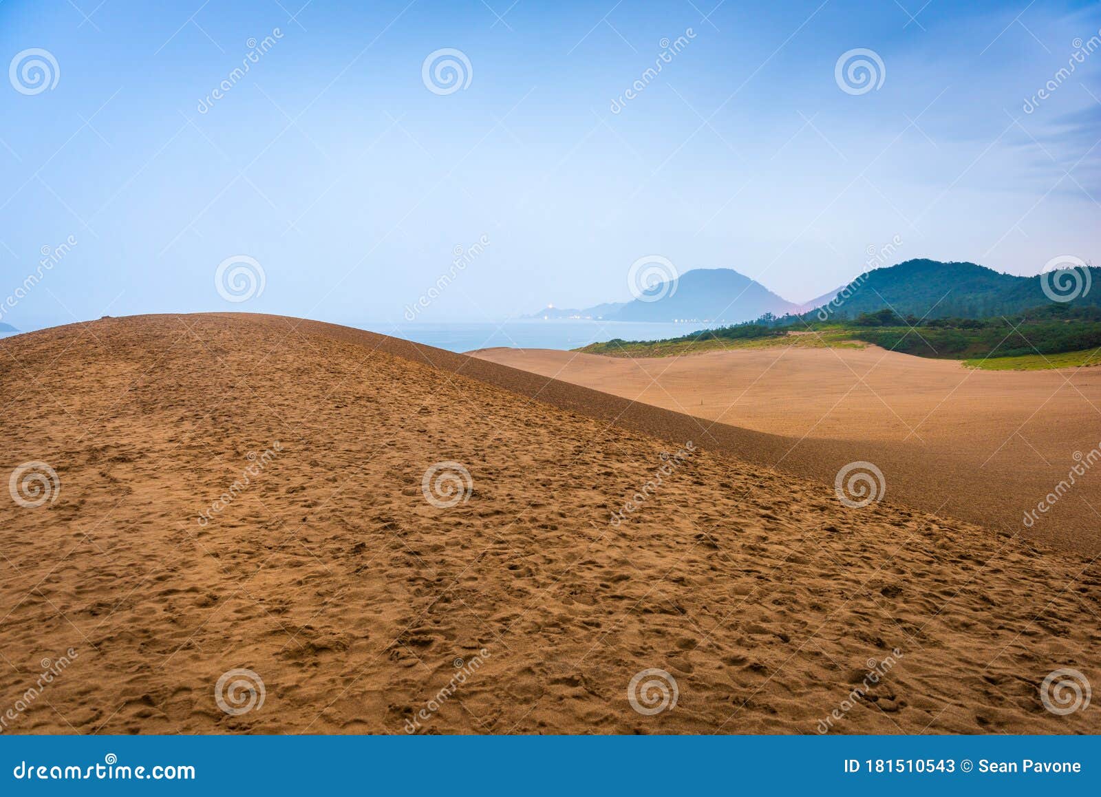 Tottori, Japan Sand Dunes stock image. Image of outside - 181510543