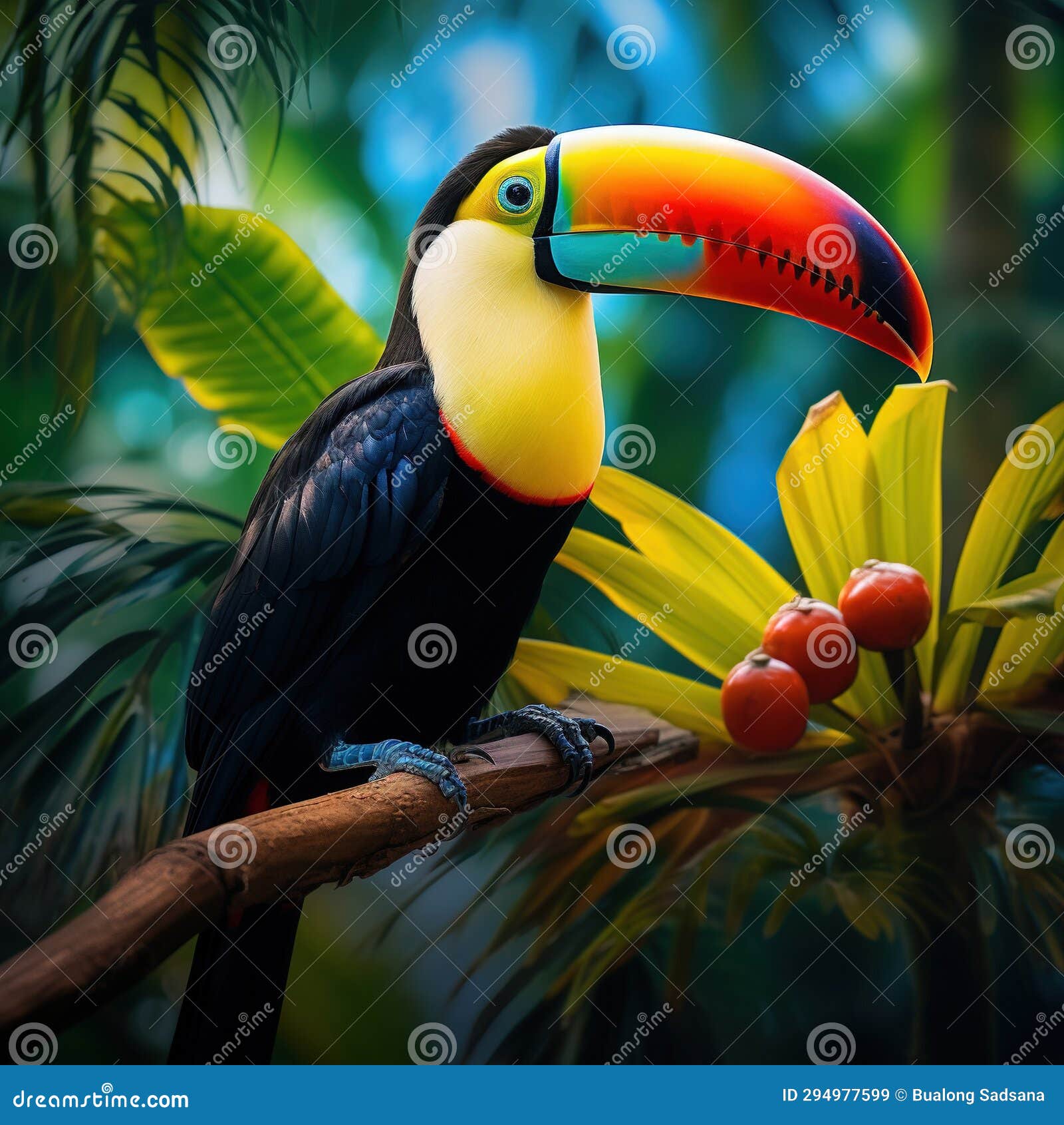 Toucan stock illustration. Illustration of nature, mexico - 294977599