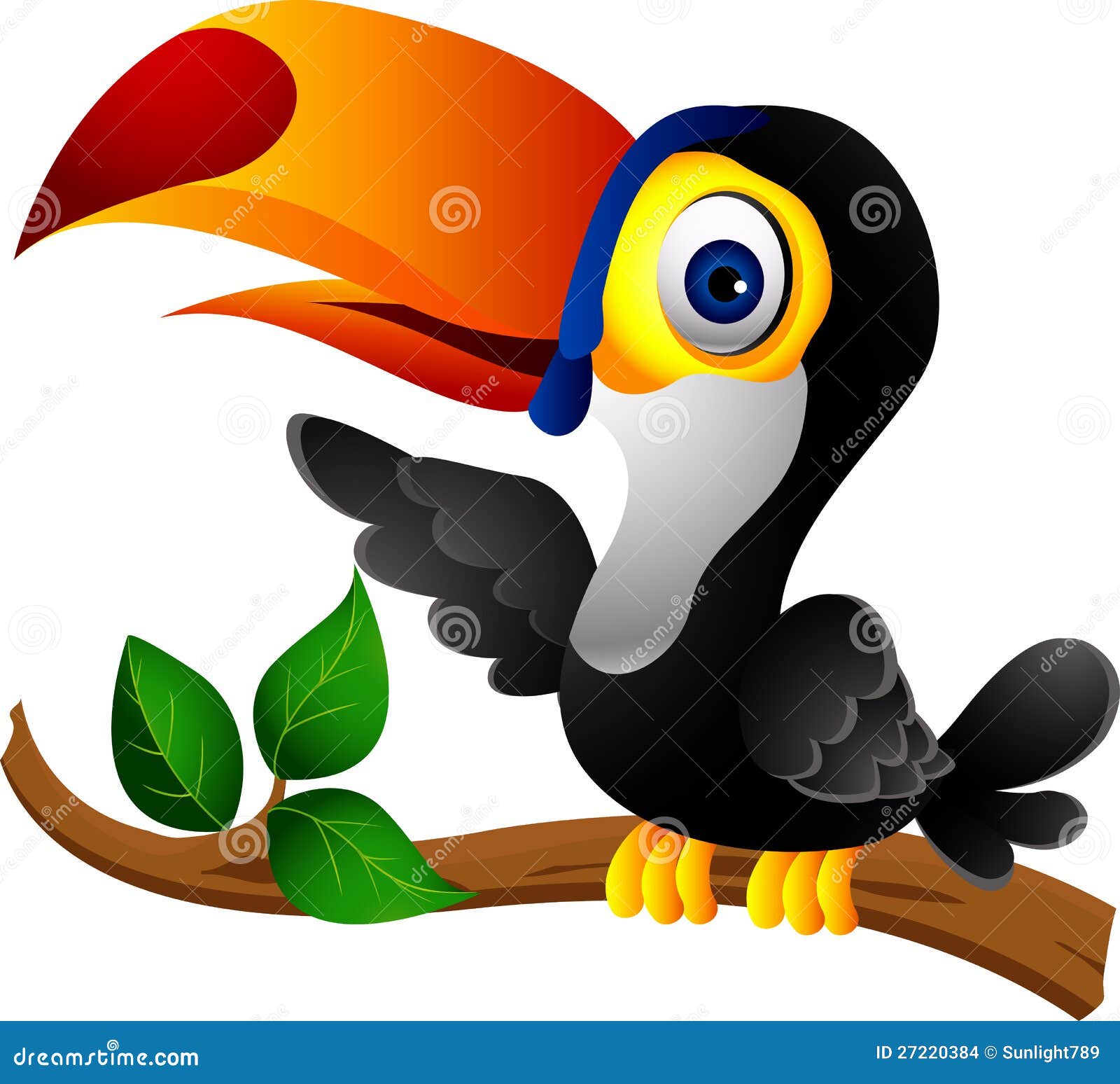 Toucan Bird Cartoon Presenting Stock Images - Image: 27220384