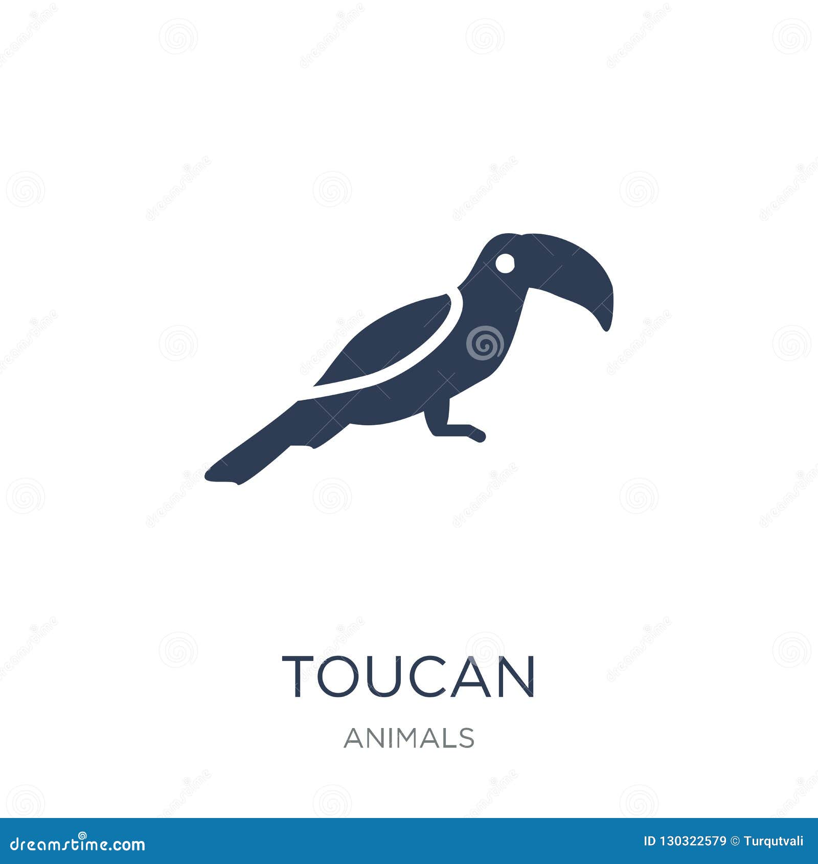 Toucan Icon. Trendy Flat Vector Toucan Icon on White Background Stock ...