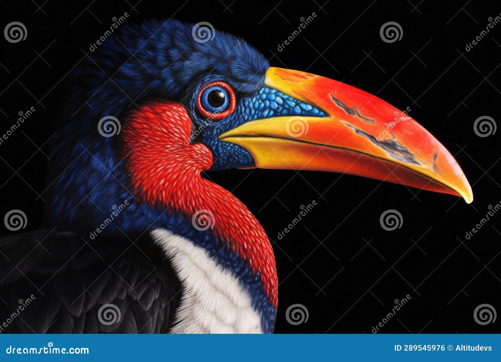 A Toucan with Its Vibrant Beak Open, Mid-call Stock Photo - Image of ...