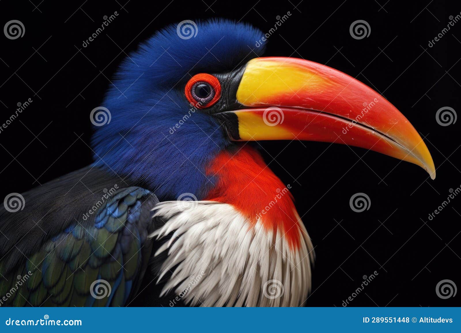 A Toucan with Its Vibrant Beak Open, Mid-call Stock Photo - Image of ...