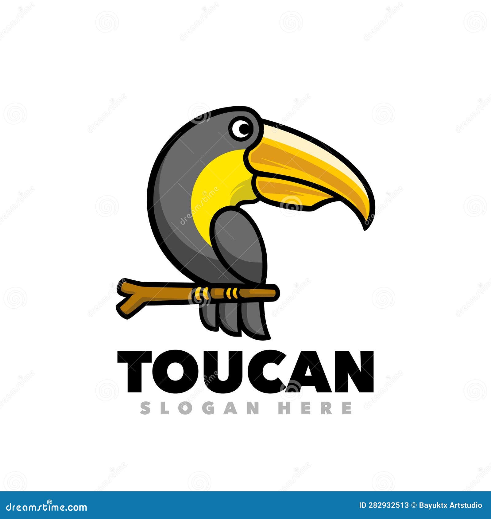 Toucan mascot template stock vector. Illustration of diagram - 282932513