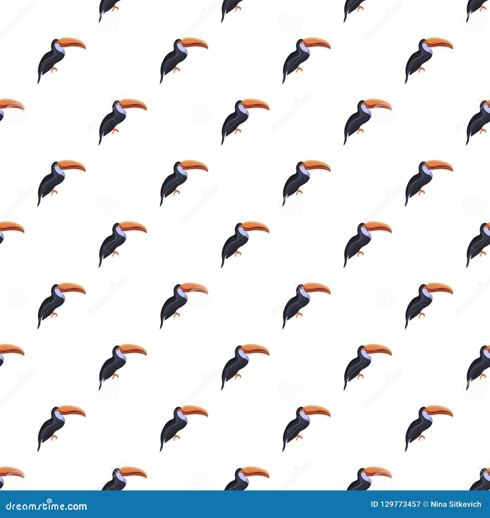 Toucan Pattern Seamless Stock Vector Illustration Of Biology 129773457