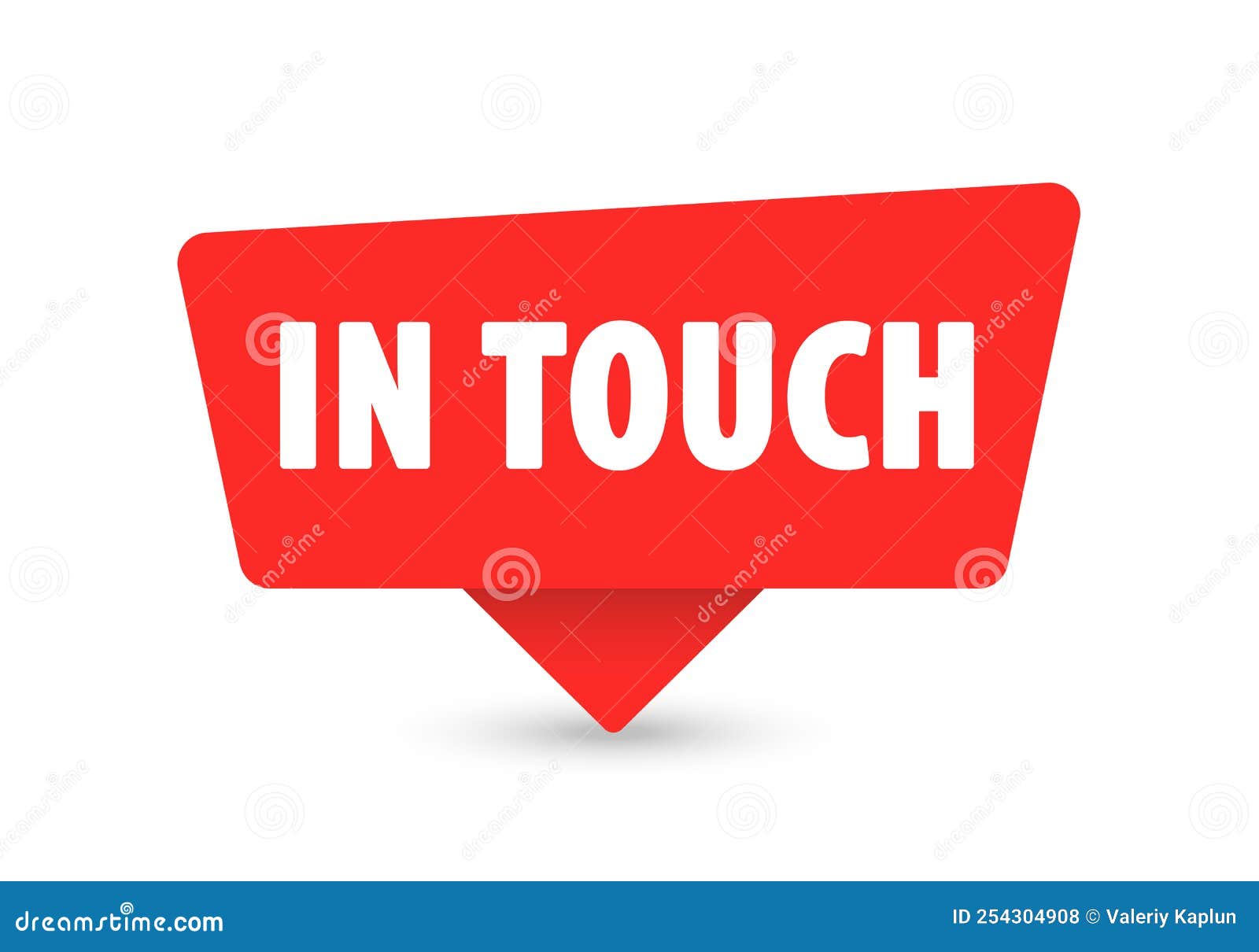 In Touch - Banner, Speech Bubble, Label, Sticker, Ribbon Template ...