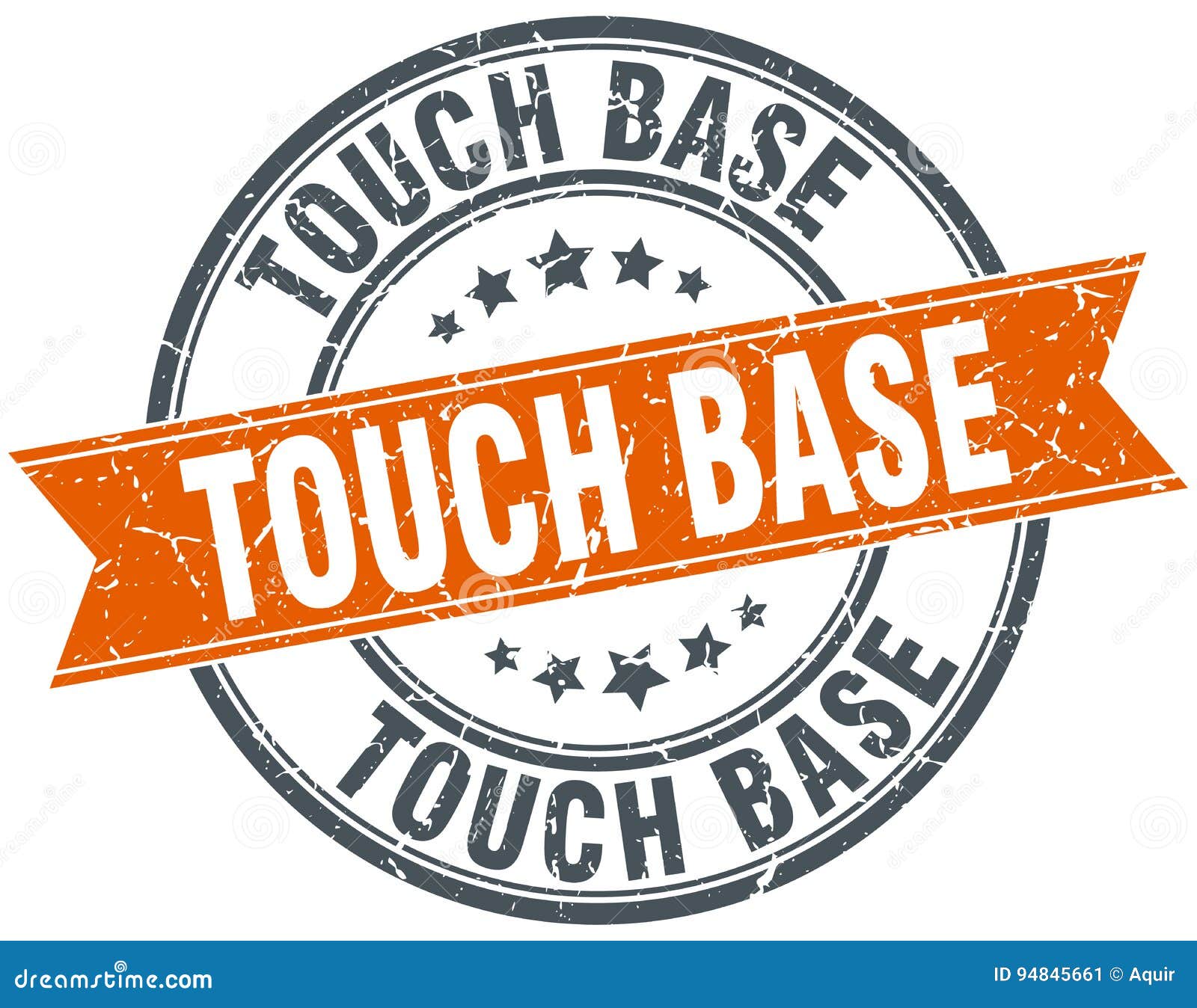 Touch Base Round Grunge Stamp Stock Vector - Illustration of insignia ...