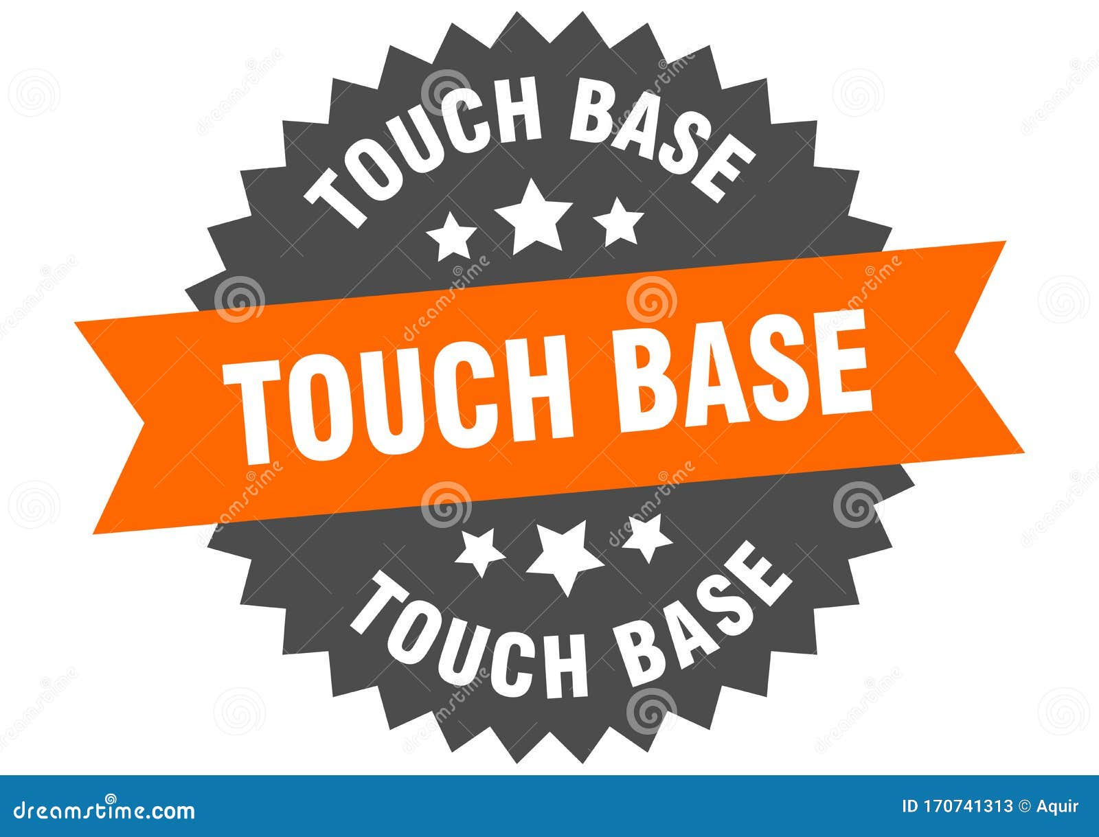 Touch Base Sign. Touch Base Circular Band Label. Touch Base Sticker ...