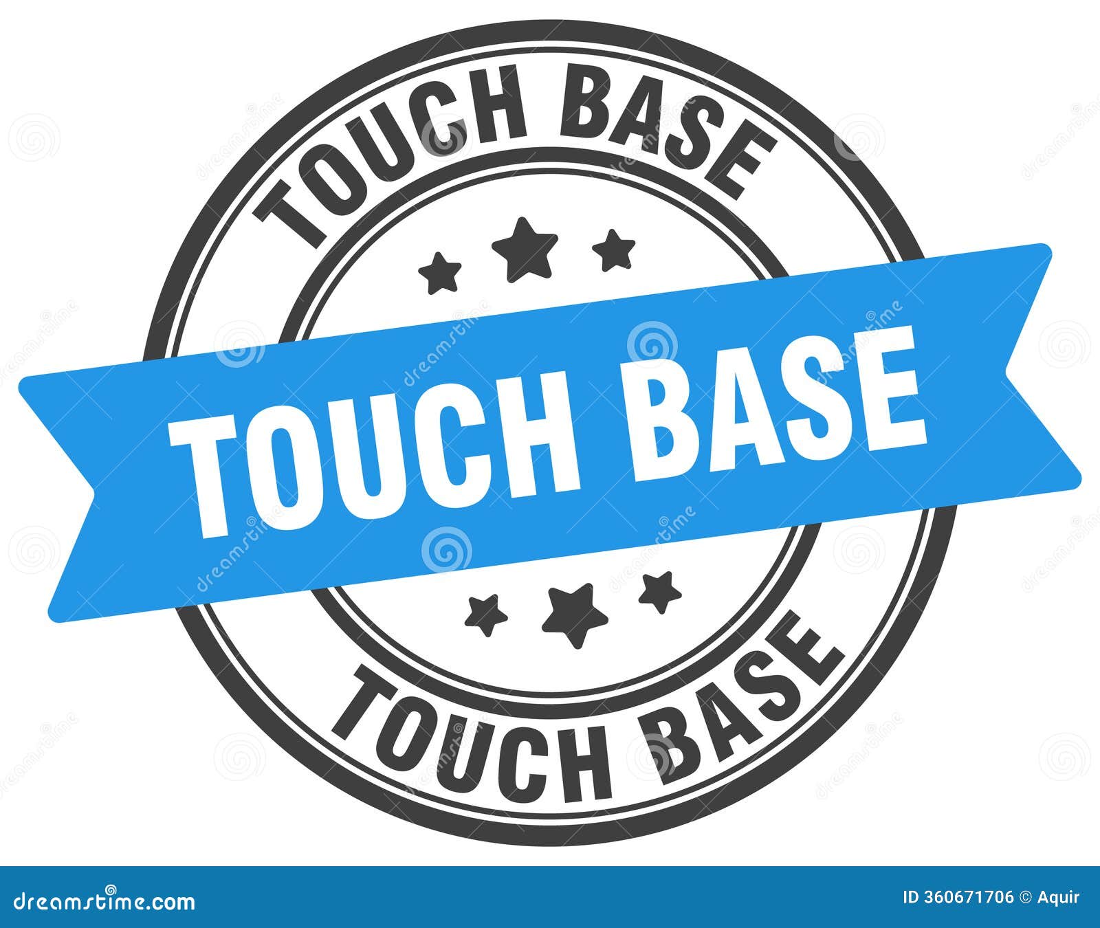 Touch Base Stamp. Touch Base Label on Transparent Background. Round ...
