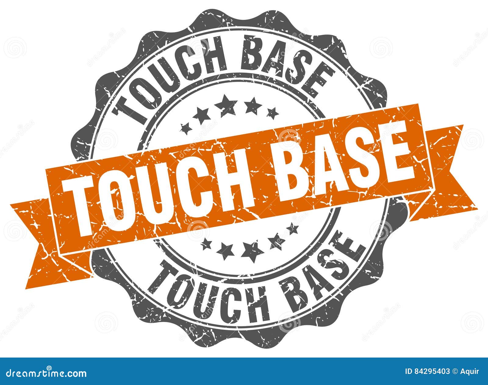Touch base stamp stock vector. Illustration of vector - 84295403