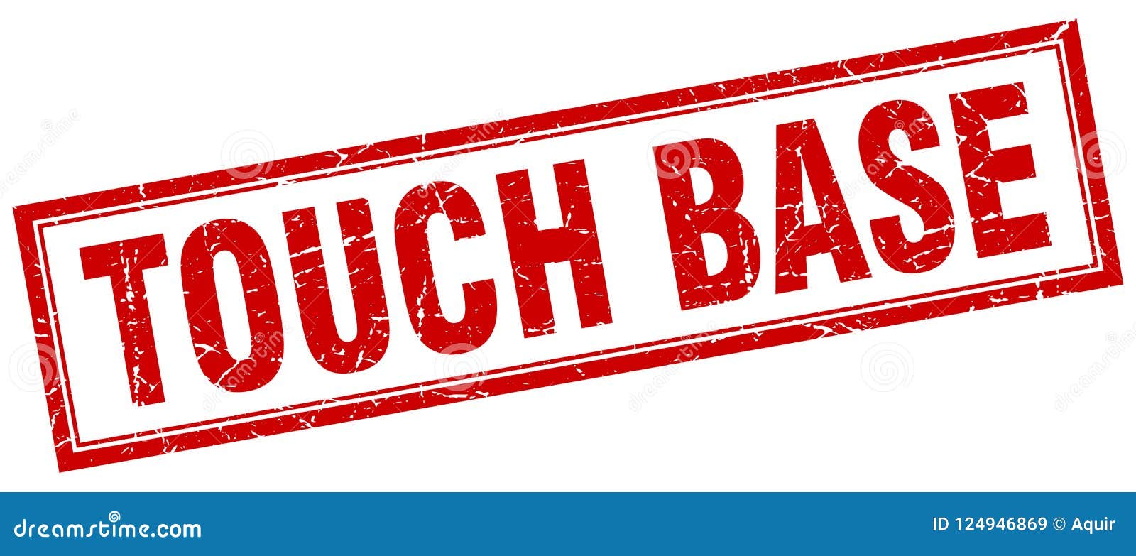 Touch base stamp stock vector. Illustration of touch - 124946869