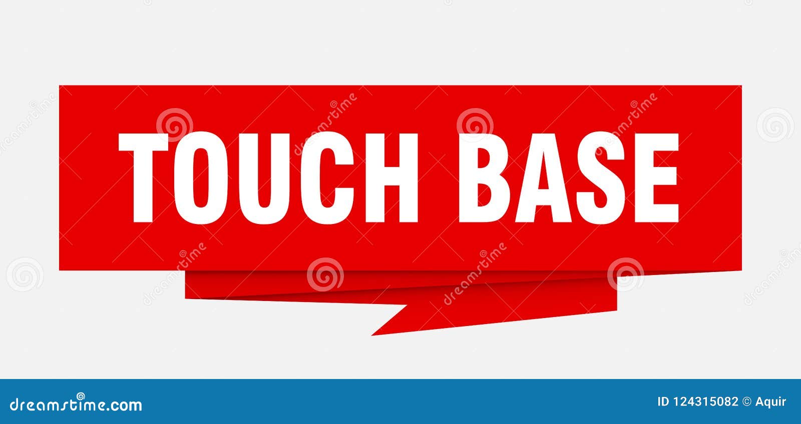 Touch base stock vector. Illustration of touch, sticker - 124315082
