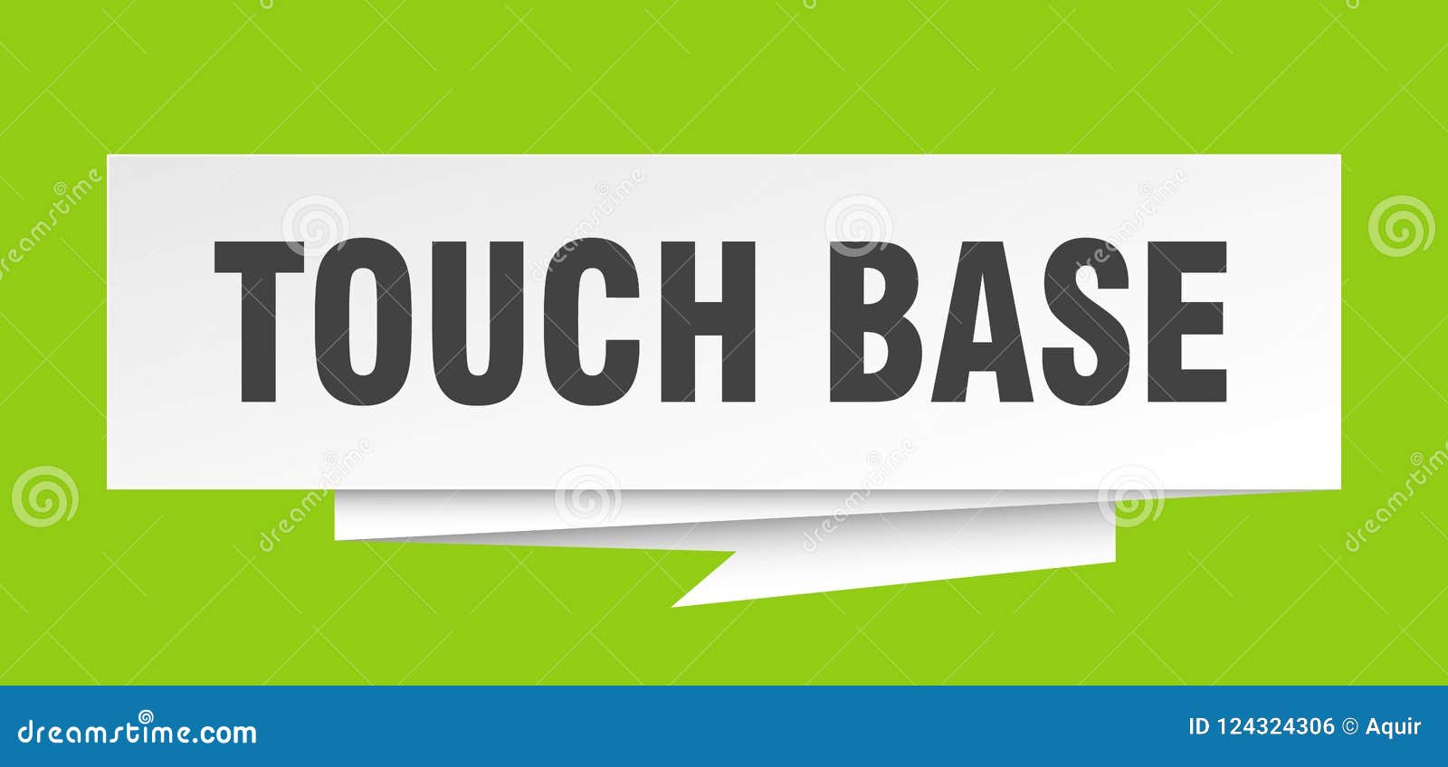 Touch base stock vector. Illustration of sticker, template - 124324306