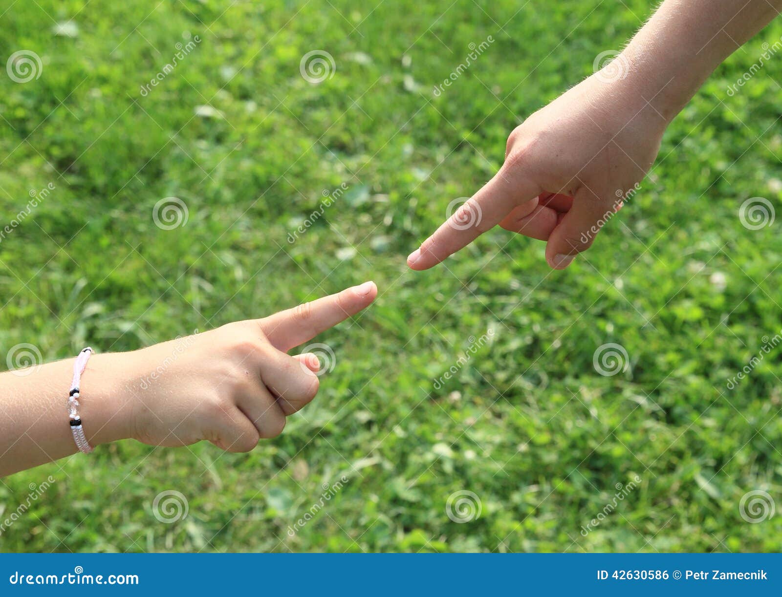 Touch stock photo. Image of peace, girl, kids, together - 42630586