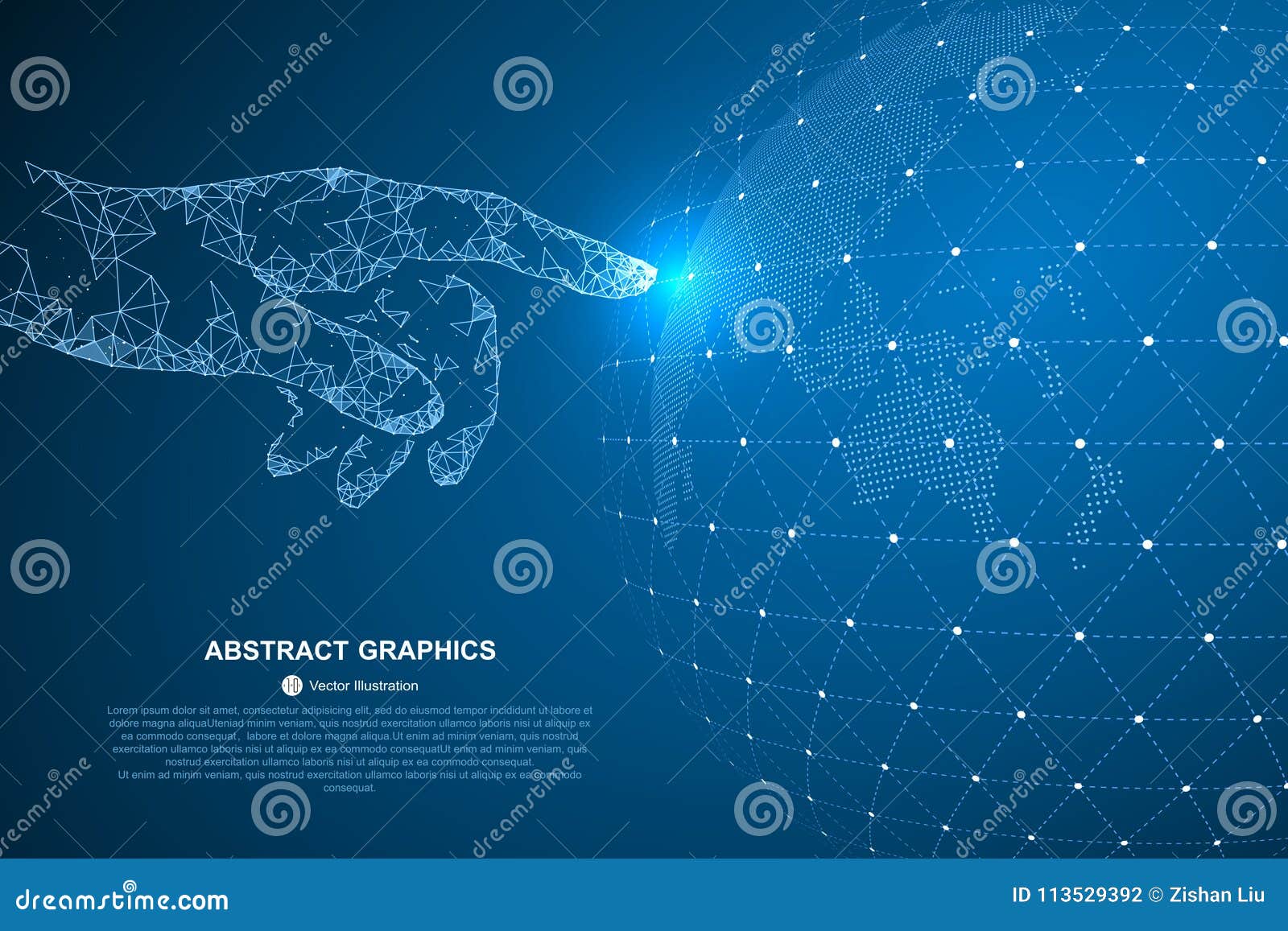 Touch the Future, Illustration of a Sense of Science and Technology ... Touch the Future, Illustration of a Sense of Science and Technology ...