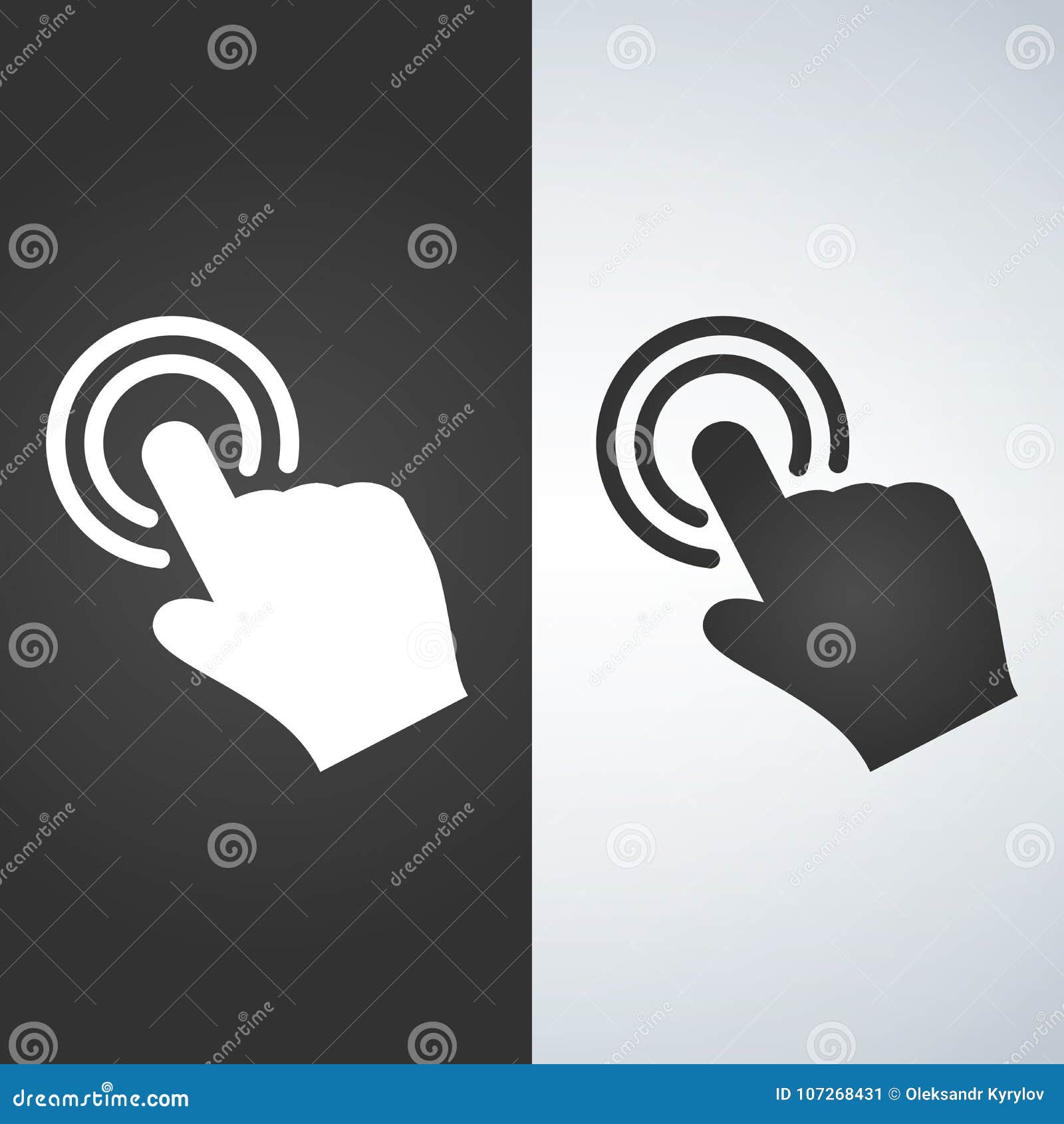 Touch Hand Gesture Vector Line Icons. Touching Finger Gestures ...