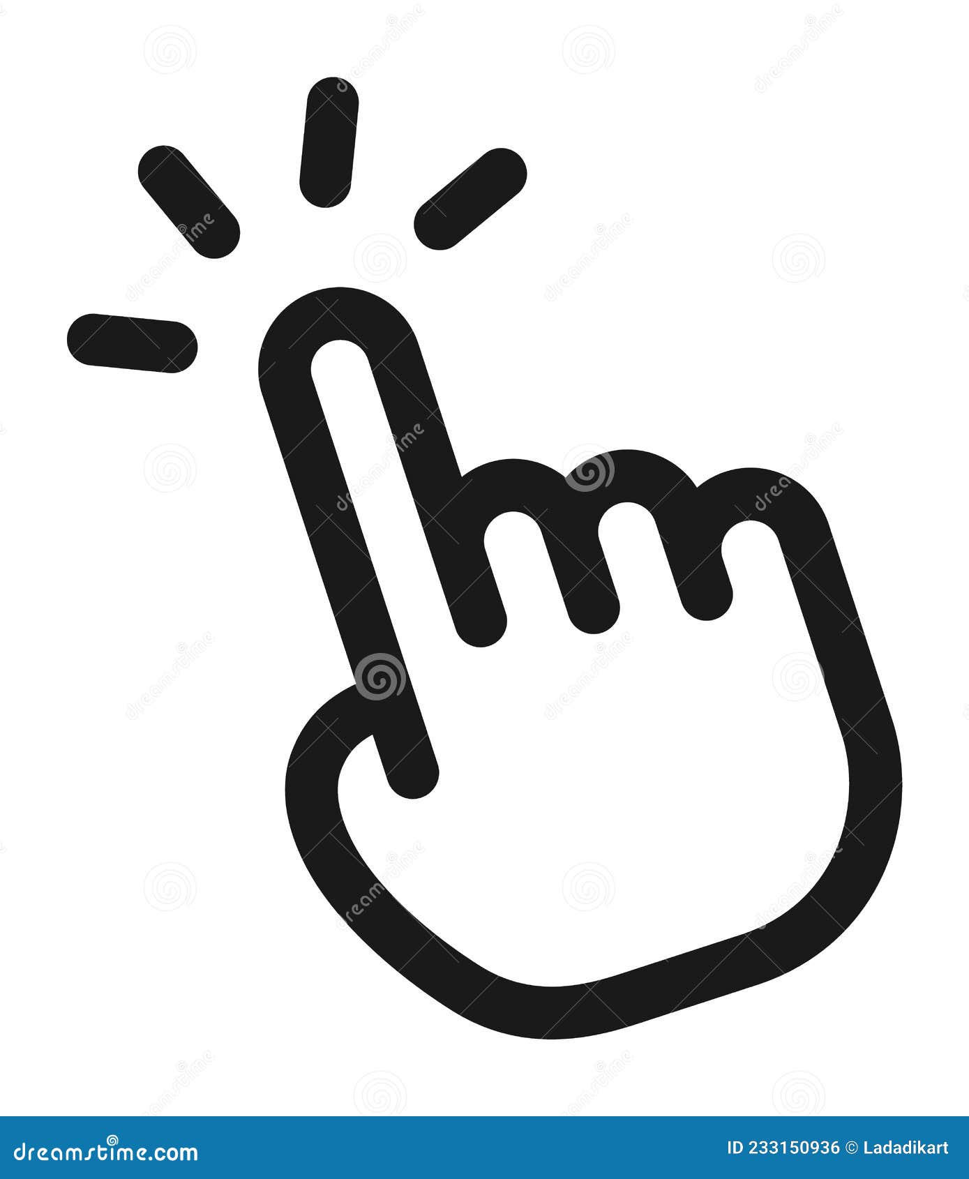 The Symbol Of One Finger Is A Symbol Of Tawheed In Islam Cartoon Vector ...