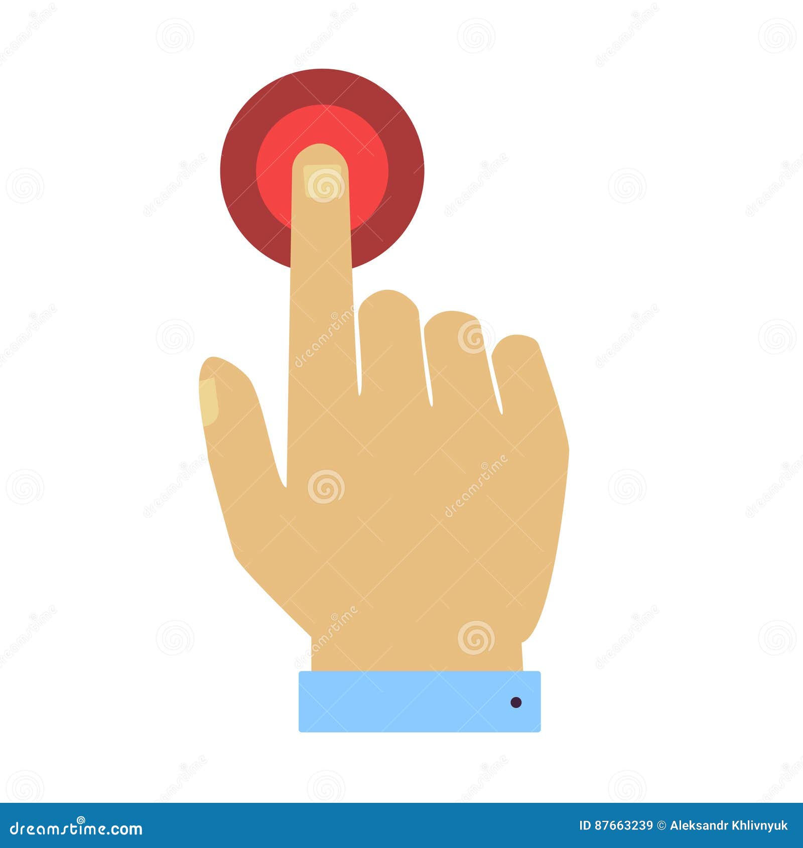 Touch icon stock illustration. Illustration of fingerprinting - 87663239