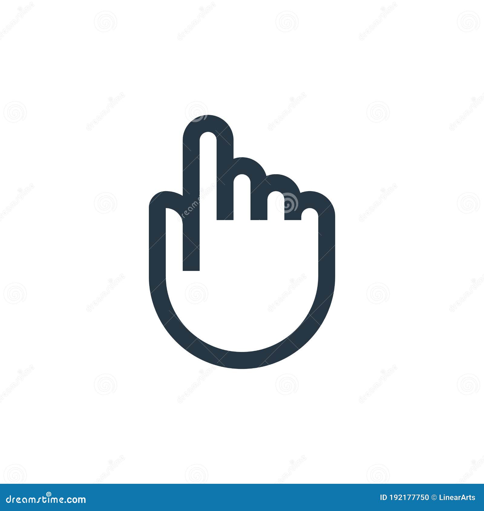Touch Icon Vector from Interaction Concept. Thin Line Illustration of ...