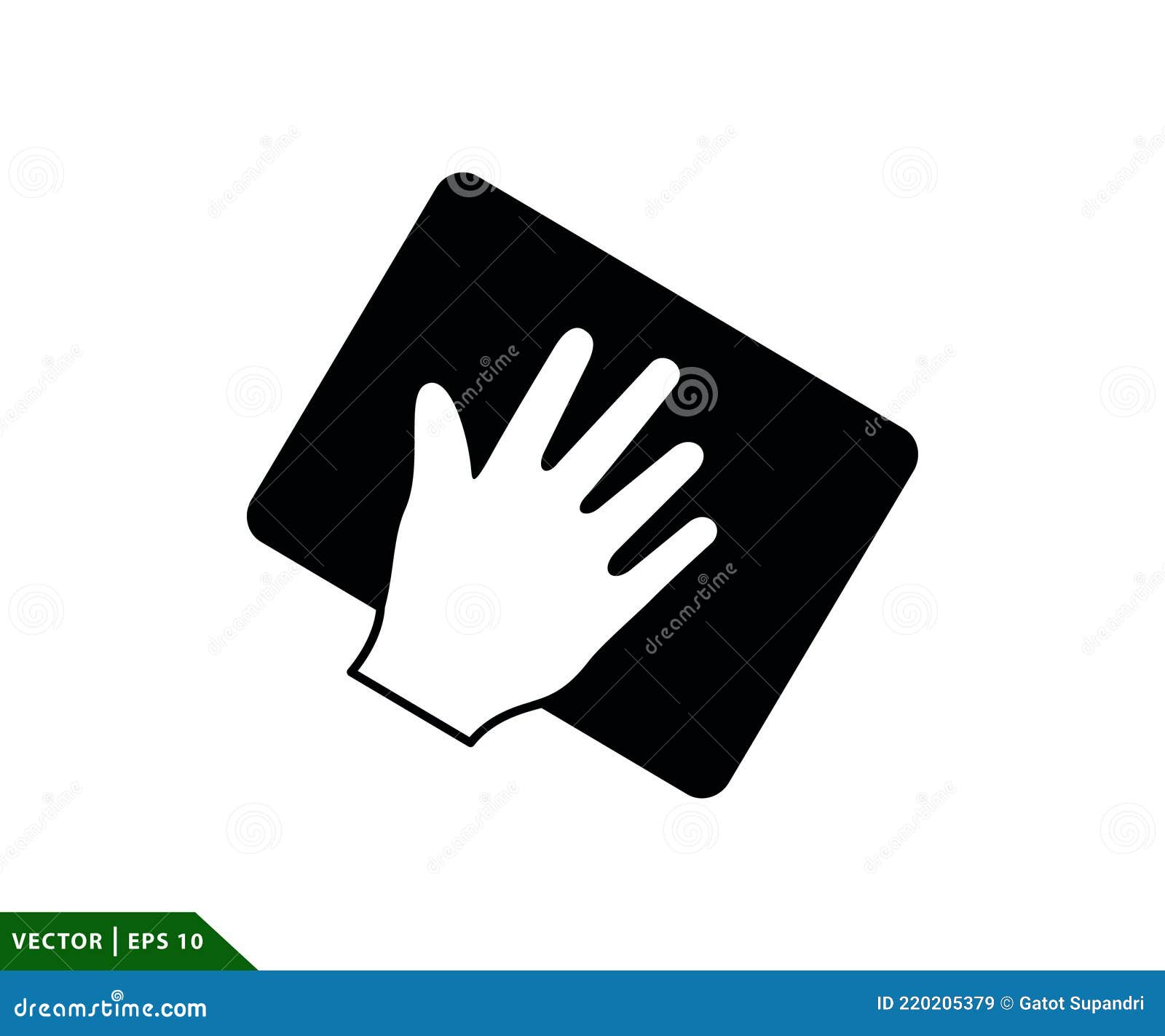 Touch Icon Vector Logo Template Stock Vector - Illustration of hand ...