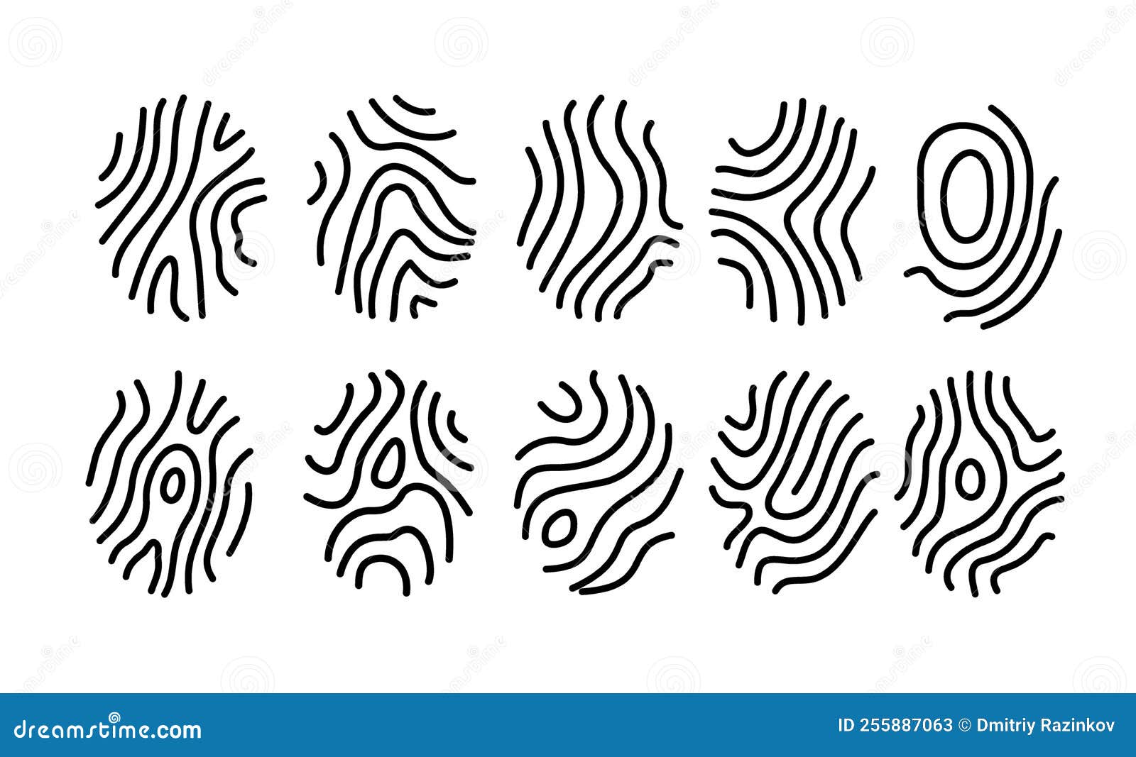 Touch Id Icon and Digital Privacy. Isolated Vector Illustration. Fingerprint Vector Set. Stock ...