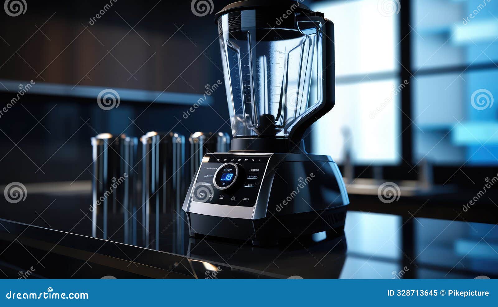 Touch Kitchen Blender Background Stock Illustration - Illustration of ...
