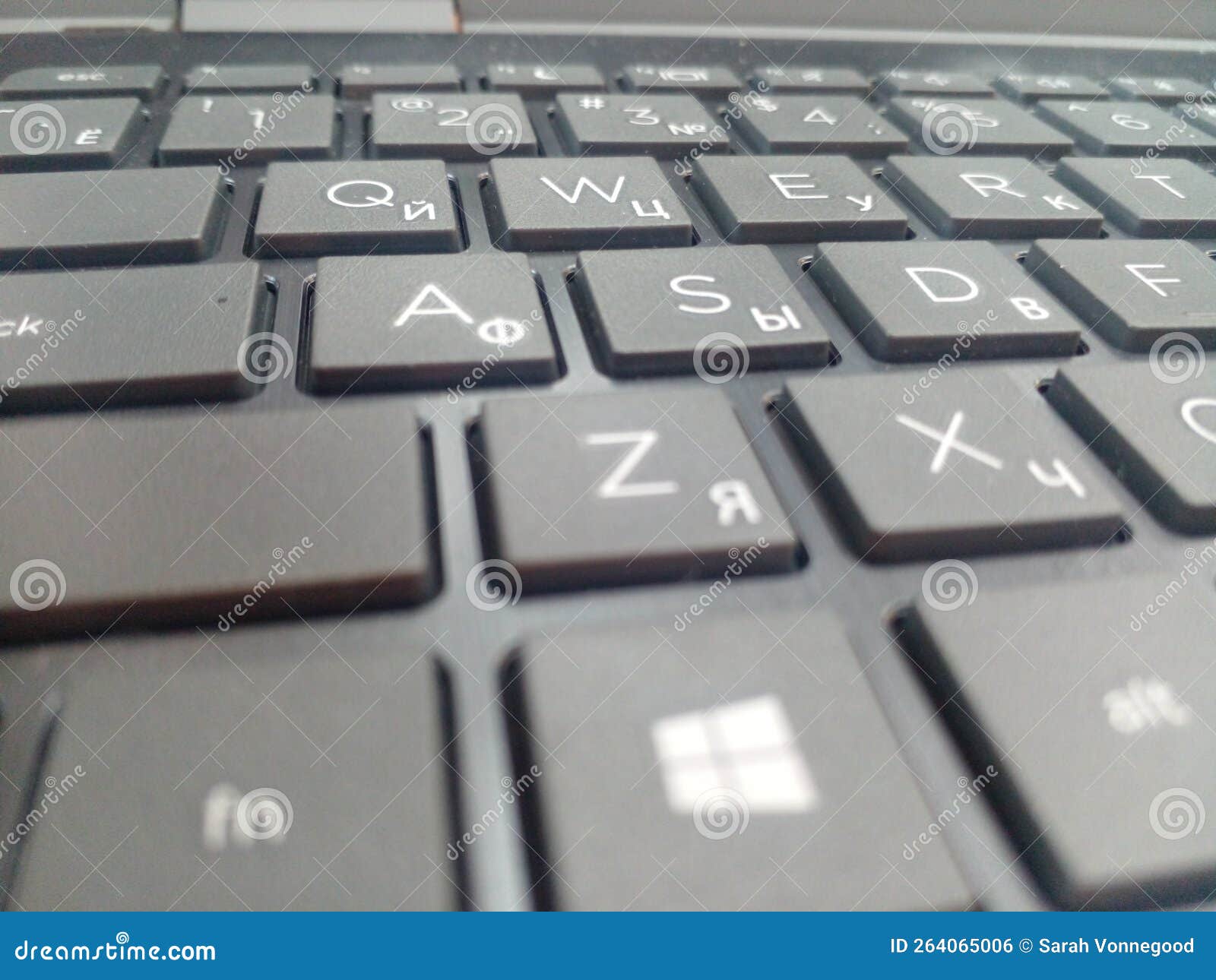 Touch laptop keys stock photo. Image of technic, modernity - 264065006