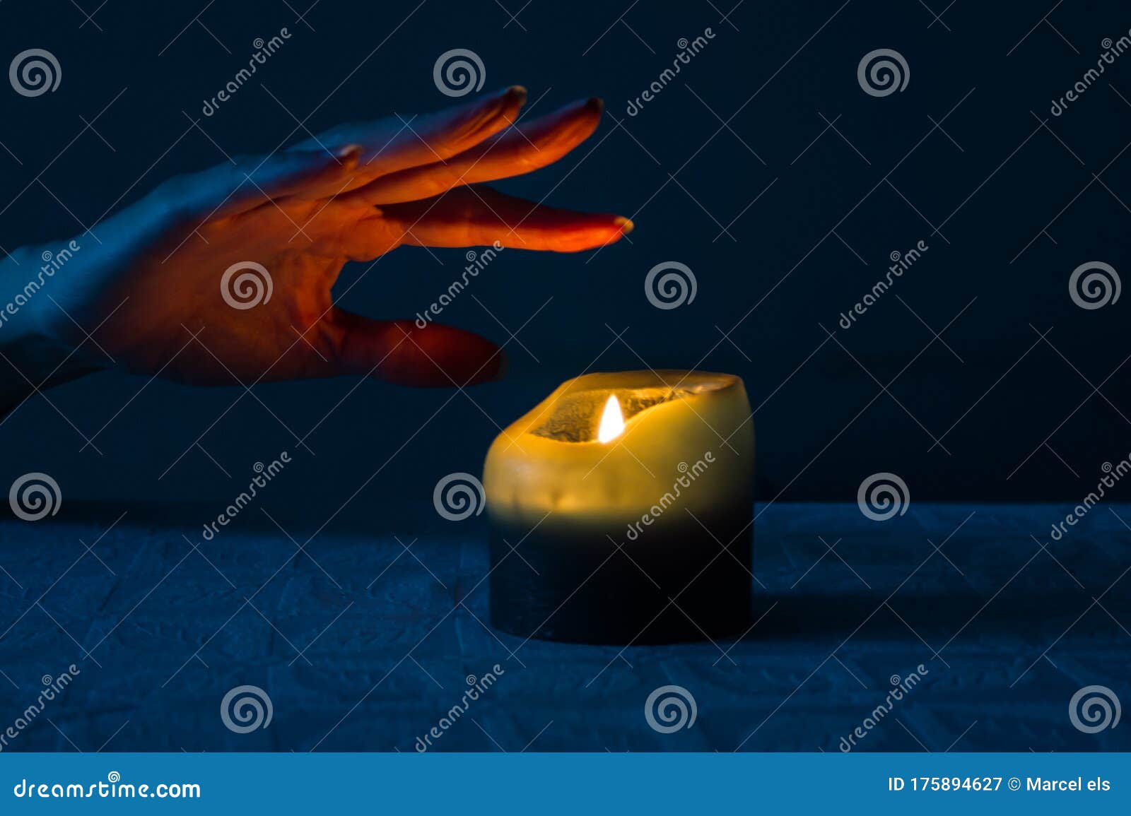 Touch the light stock image. Image of mood, candle, minimalism - 175894627