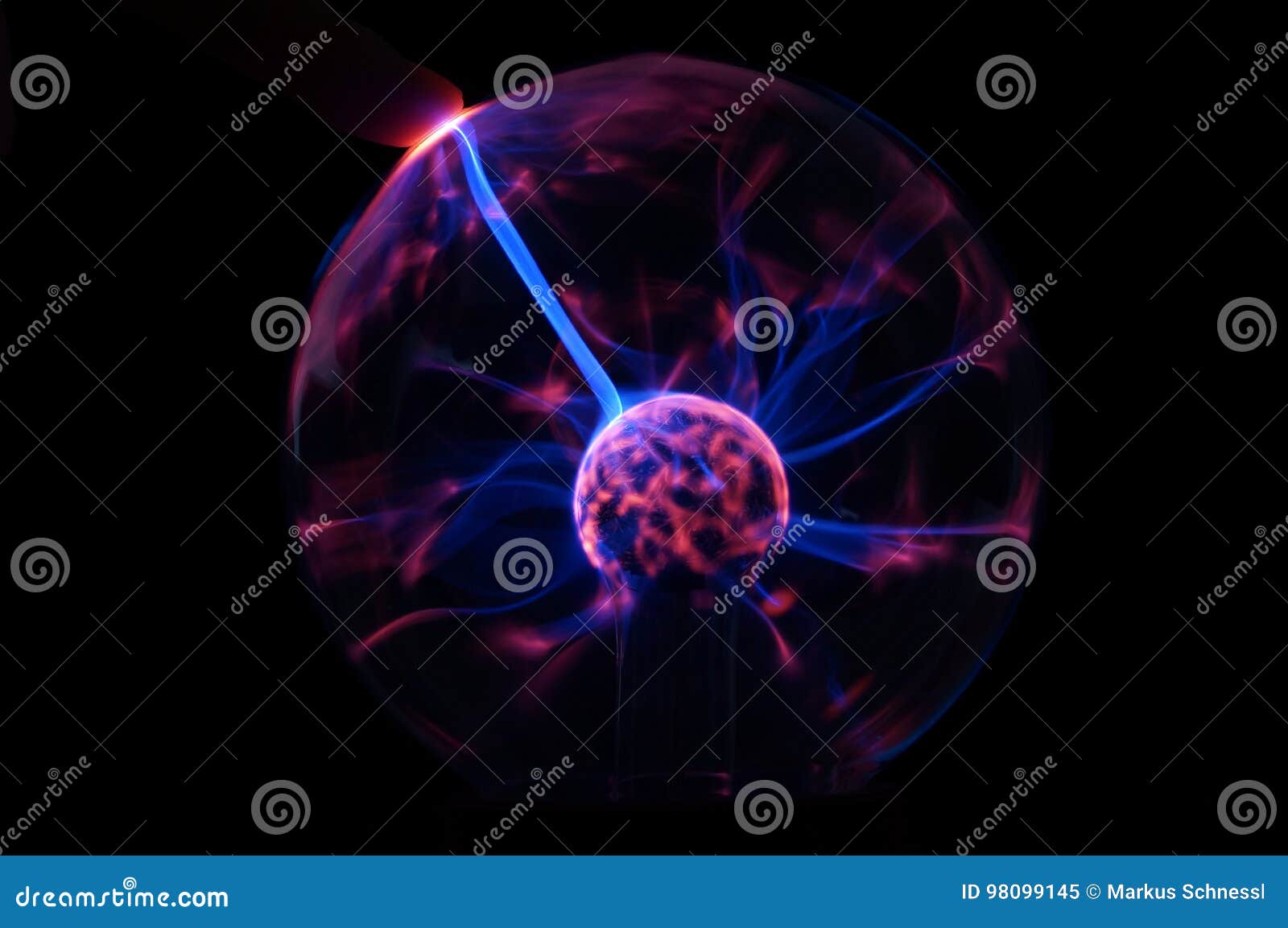 Touch the lightning stock image. Image of touch, electricity - 98099145