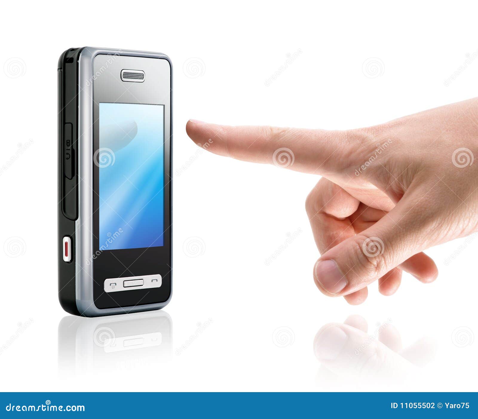 Touch mobile phone stock photo. Image of connection, communication ...