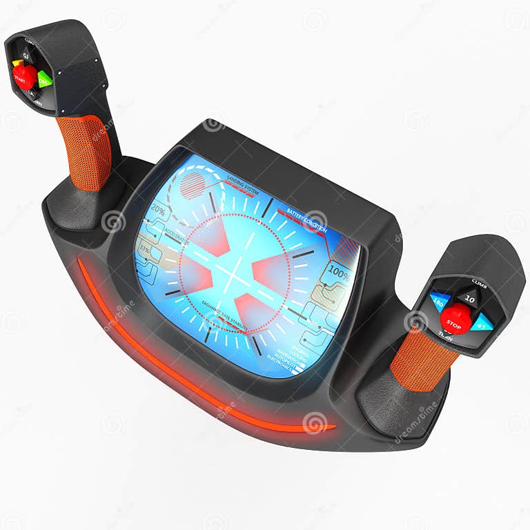 Touch Multi-purpose Joystick for Control. Stock Illustration ...