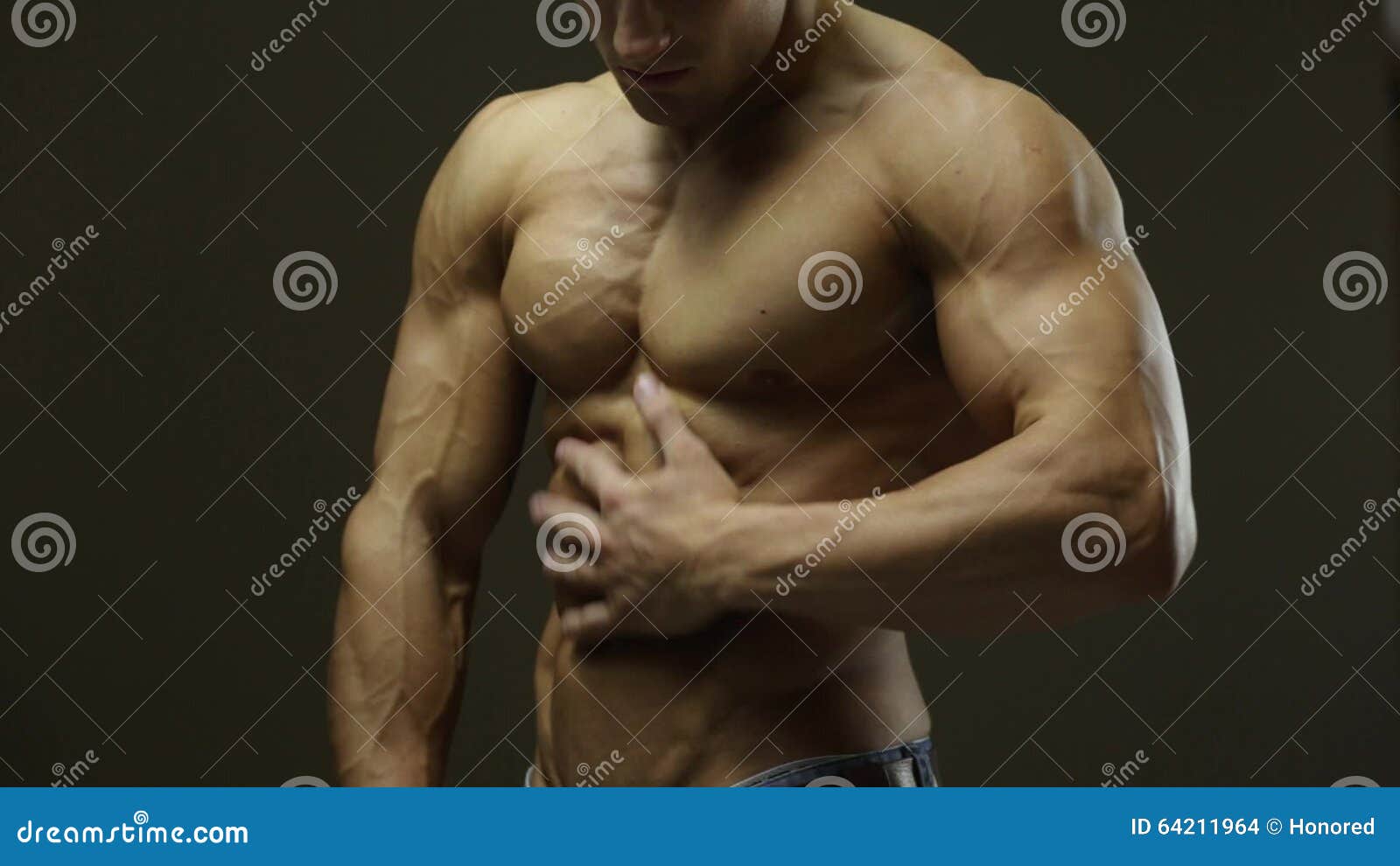 Touch muscles stock footage. Video of sport, adult, unrecognizable ...