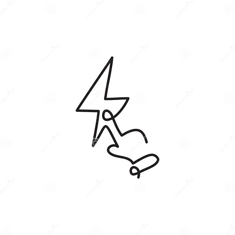 Touch One Line Icon. Simple One Line Vector Icon Stock Illustration ...
